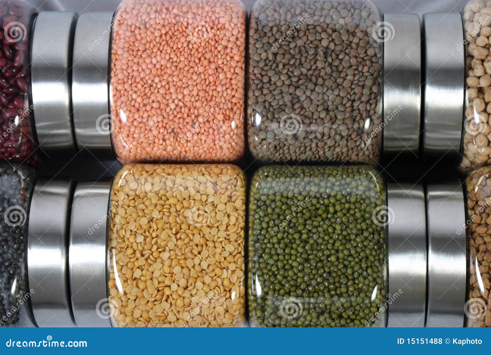 Pulses in jars stock photo. Image of packed, black, chick - 15151488