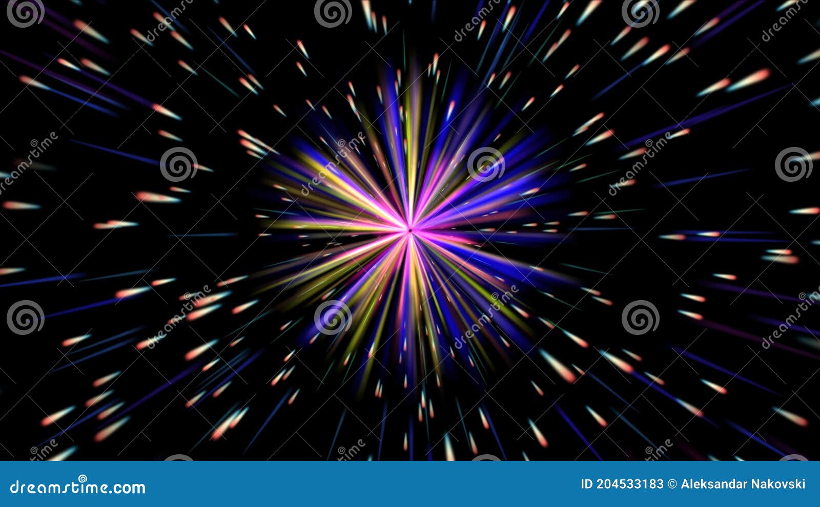 Pulses Star Ray Color Abstract Stock Illustration - Illustration of ...