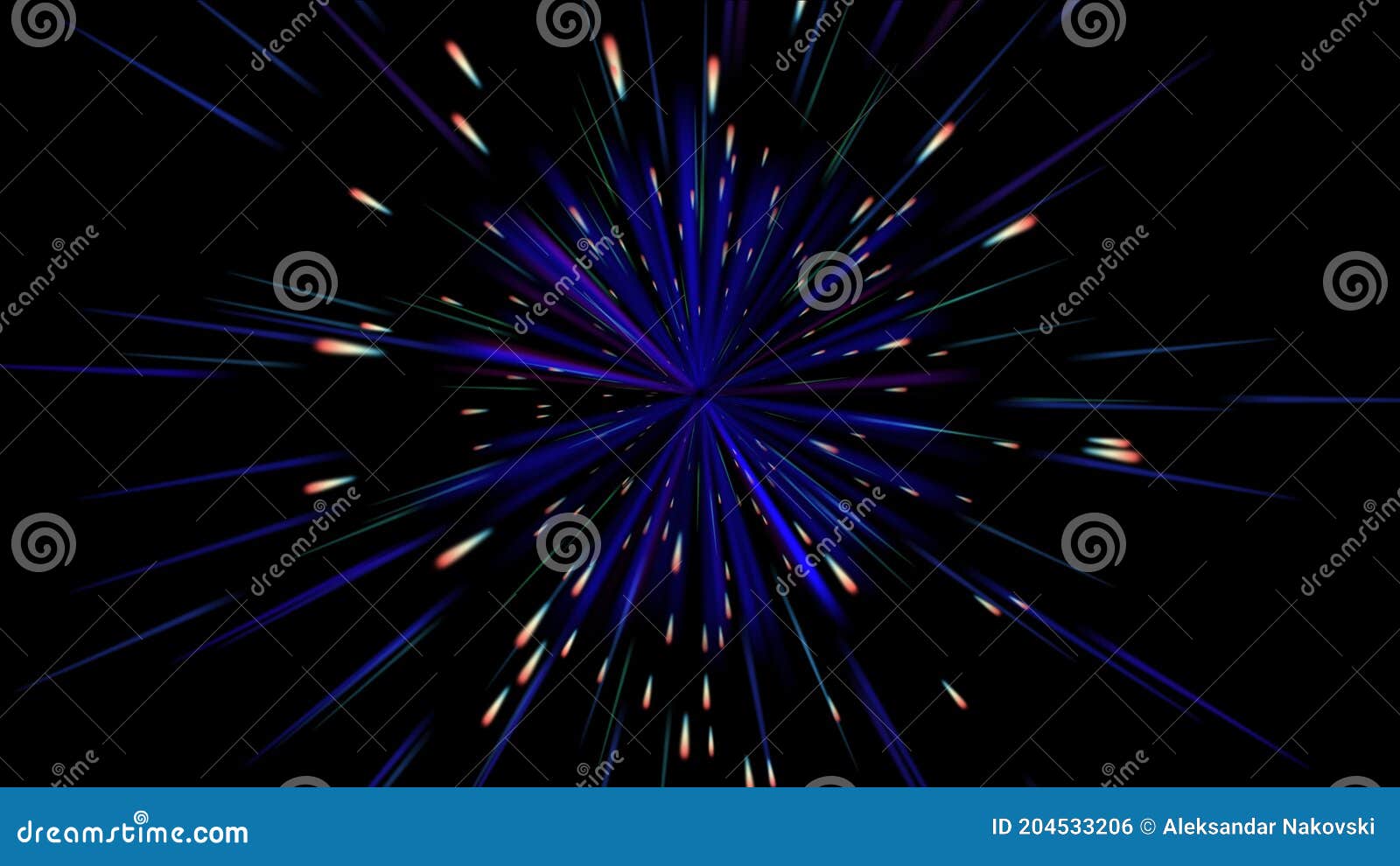Pulses Star Ray Color Abstract Stock Illustration - Illustration of ...