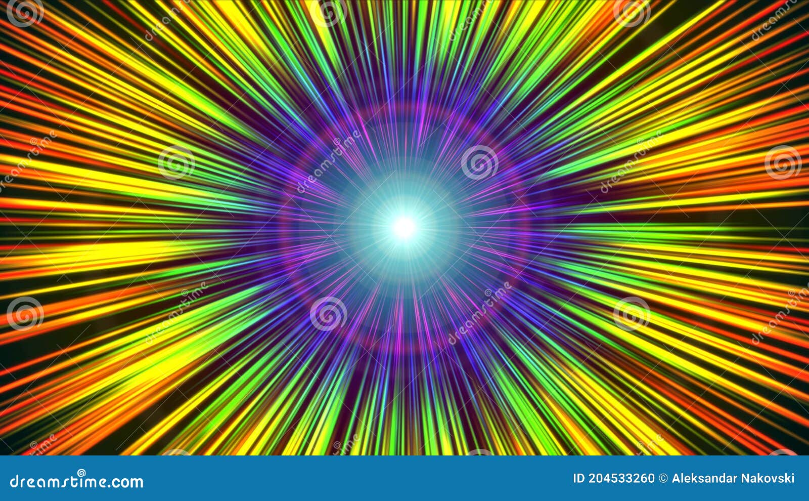 Pulses Star Ray Color Abstract Stock Illustration - Illustration of ...