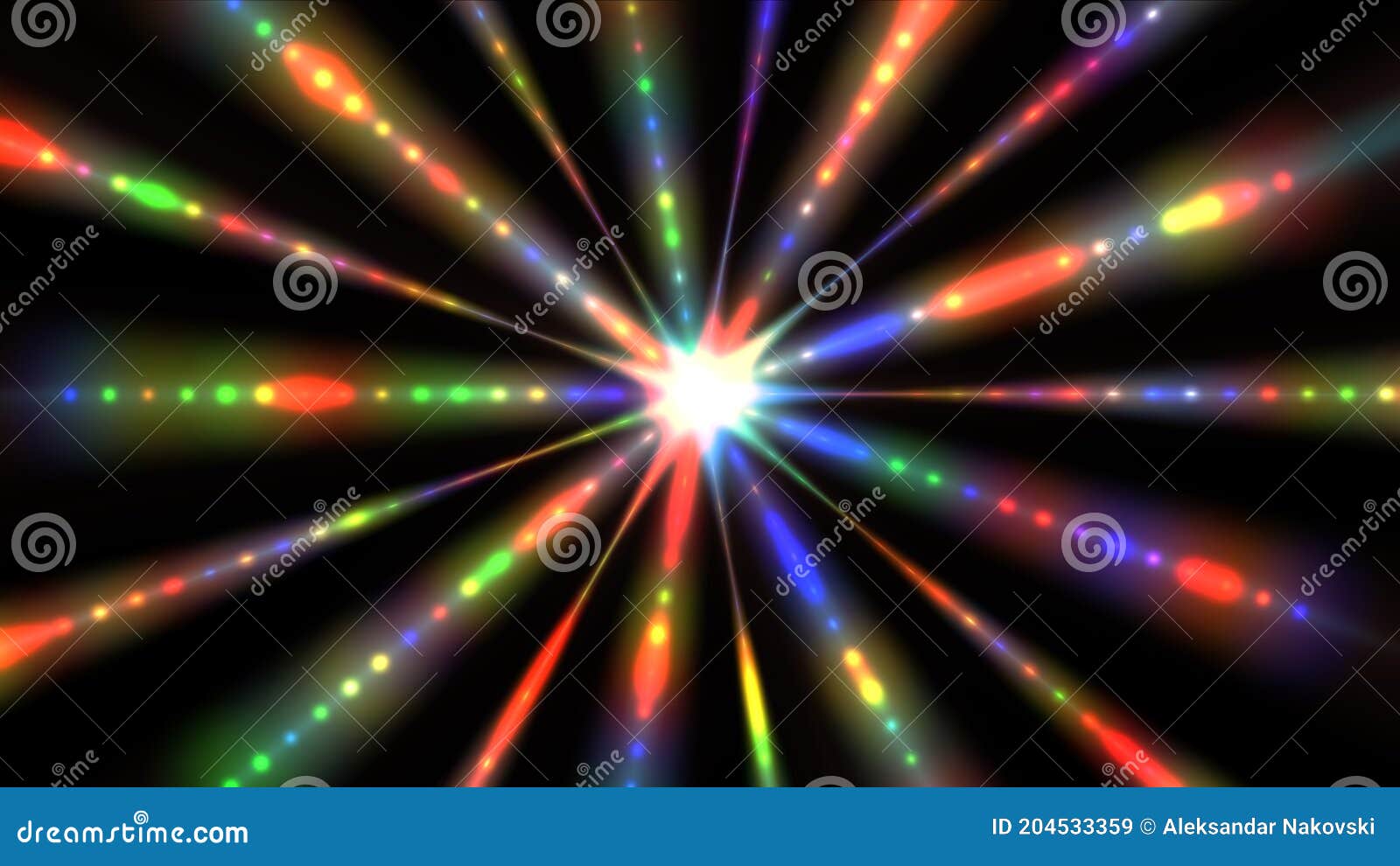 Pulses Star Ray Color Abstract Stock Illustration - Illustration of ...