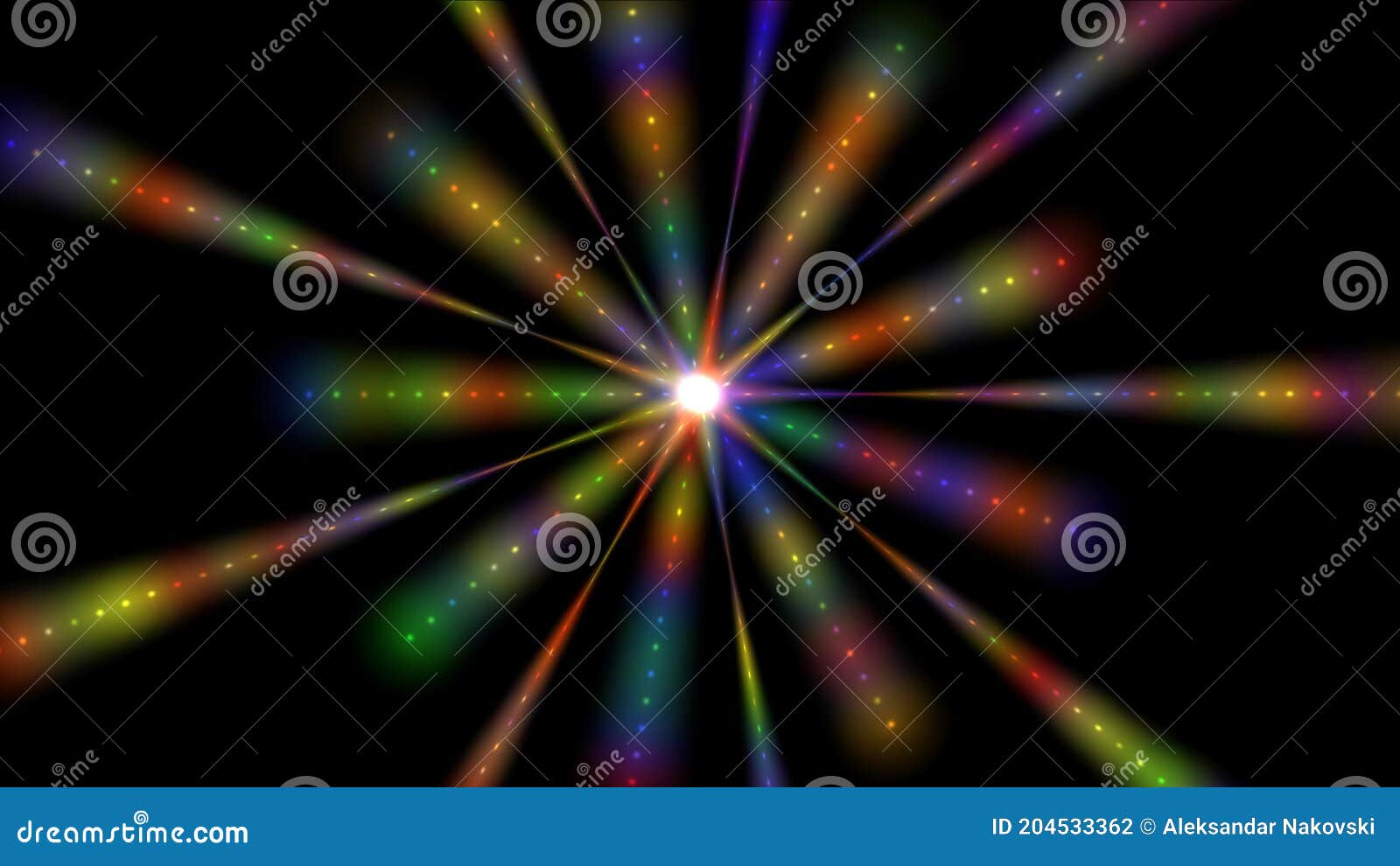 Pulses Star Ray Color Abstract Stock Illustration - Illustration of ...