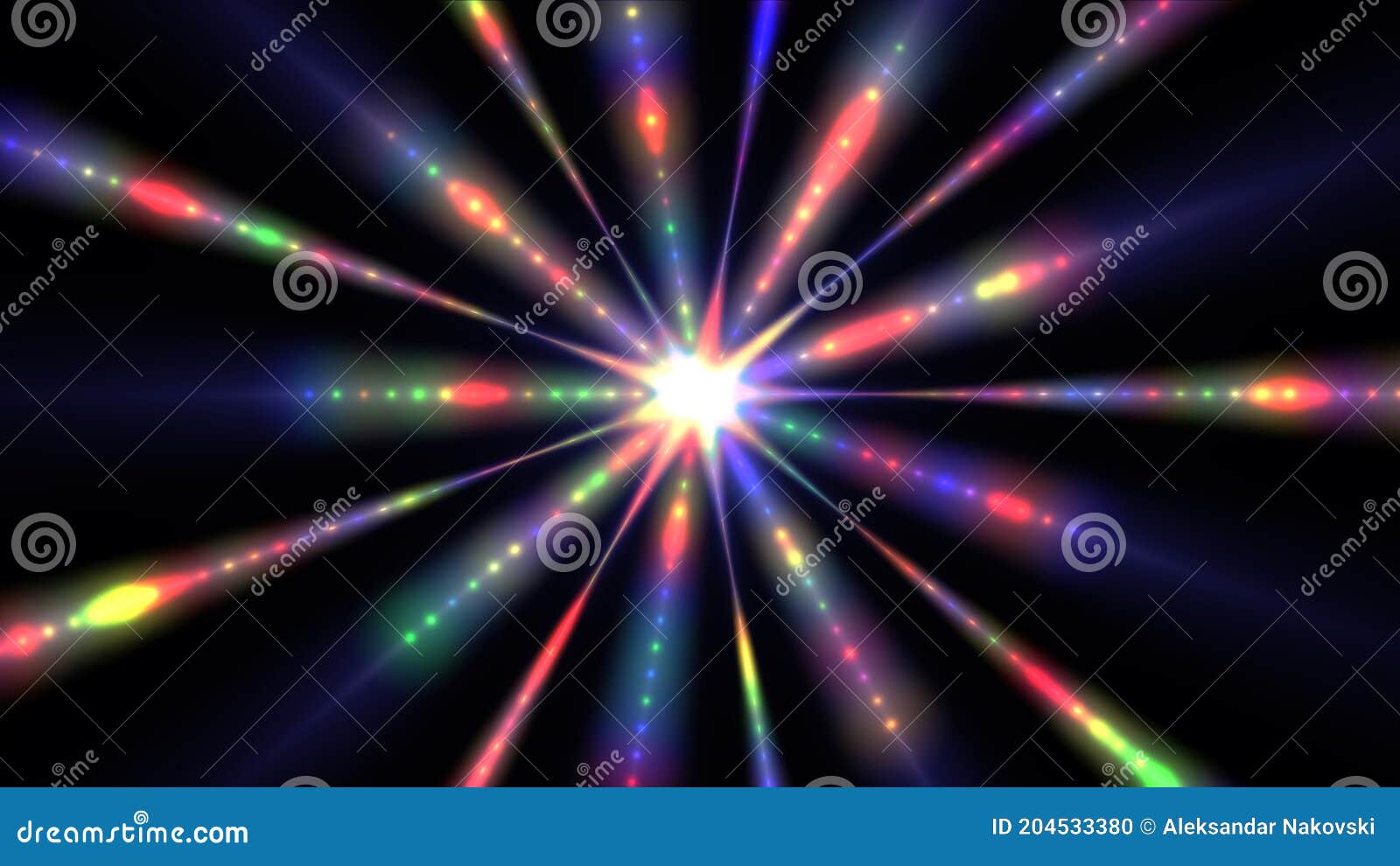 Pulses Star Ray Color Abstract Stock Illustration - Illustration of ...
