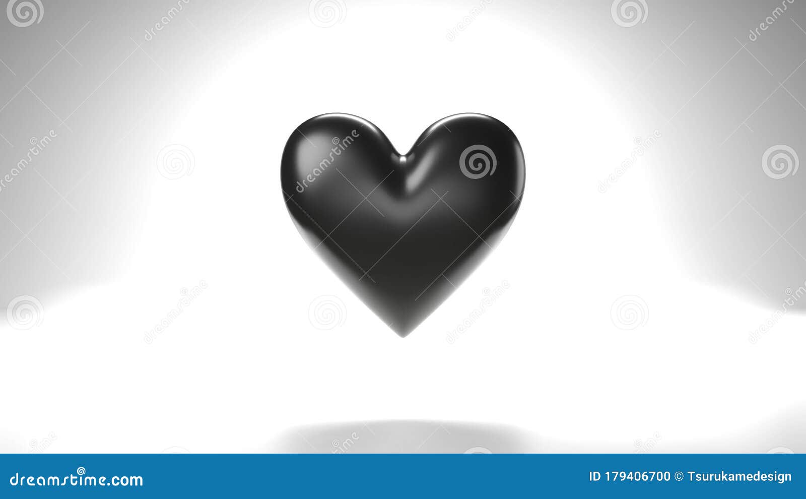 Pulsing Black Heart Shape Object on White Background. Stock Footage ...