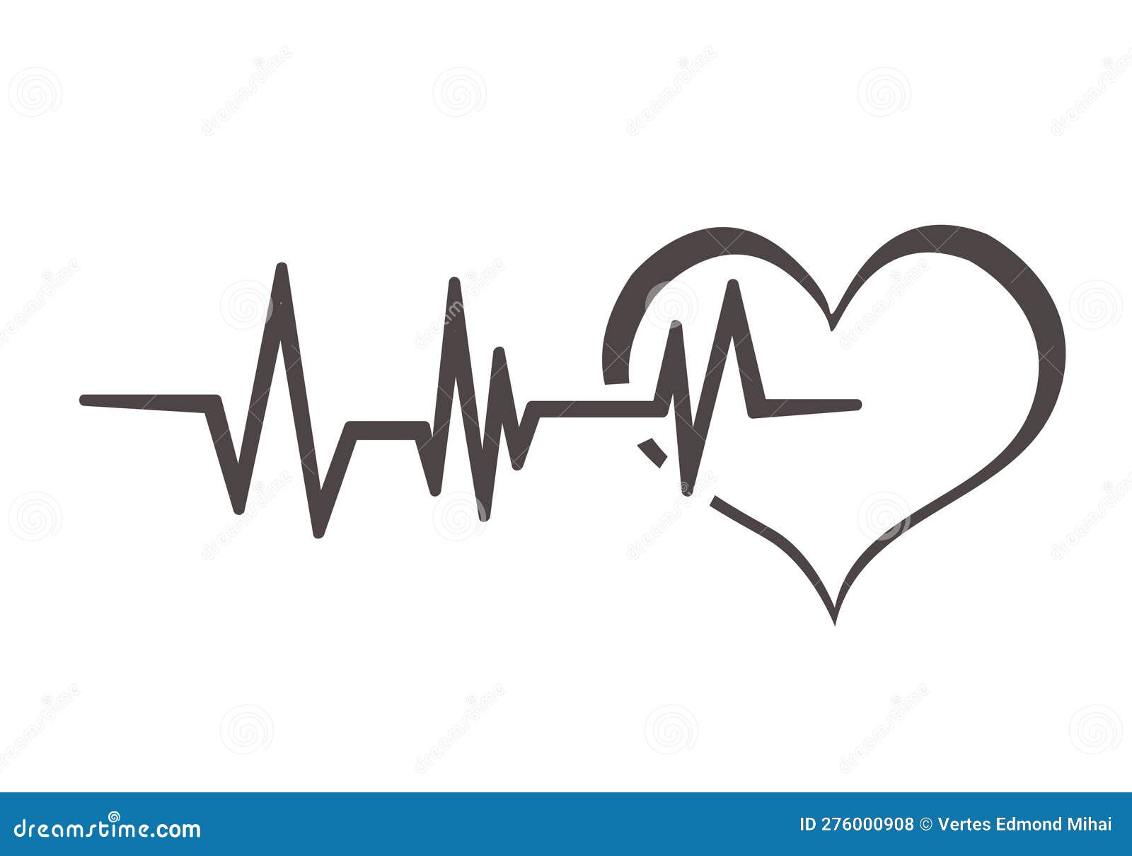 Pulso De Corazón. Latido Del Corazón Ilustración del Vector ...