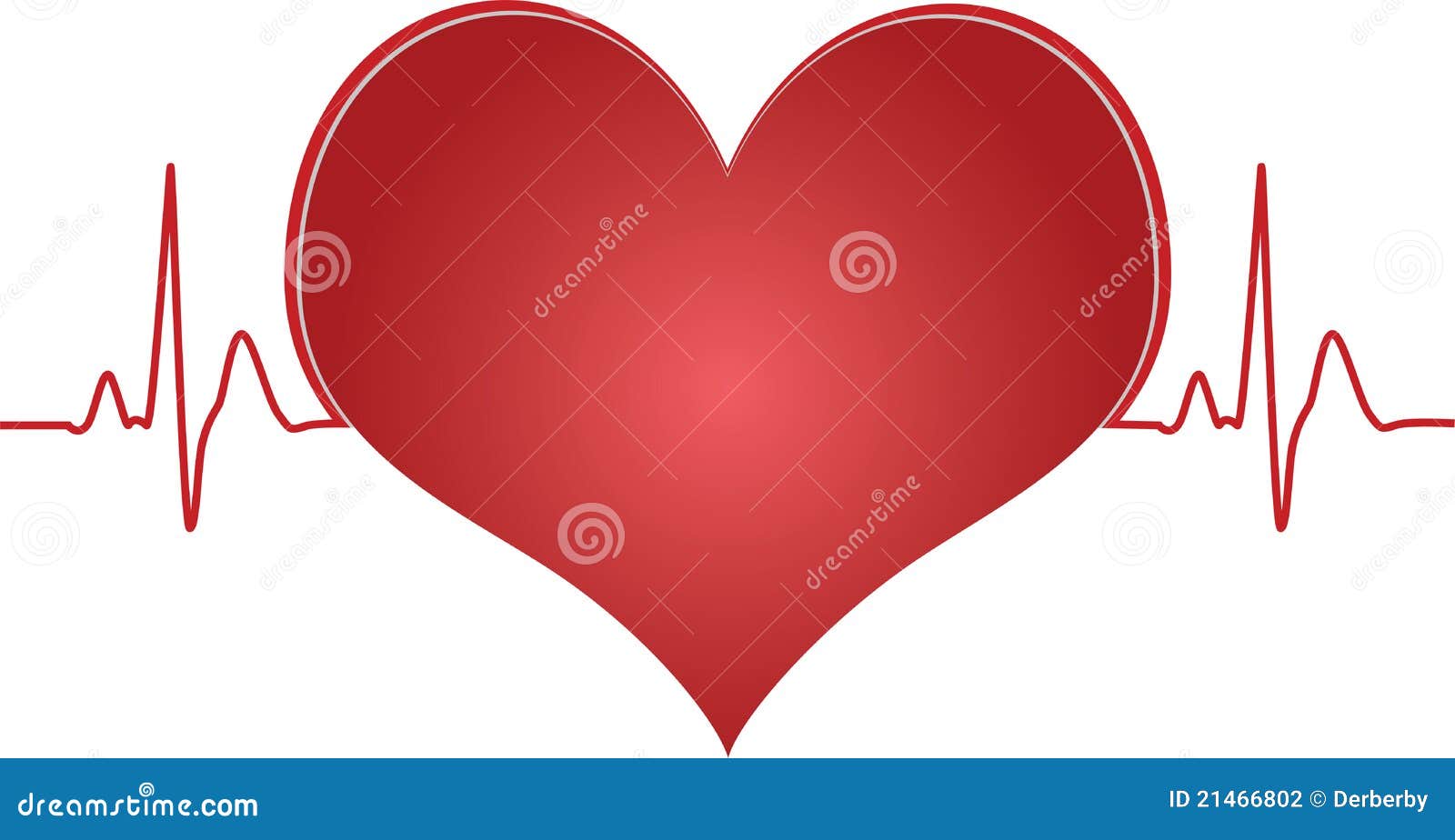 Pulso del corazón ilustración del vector. Ilustración de pulso - 21466802