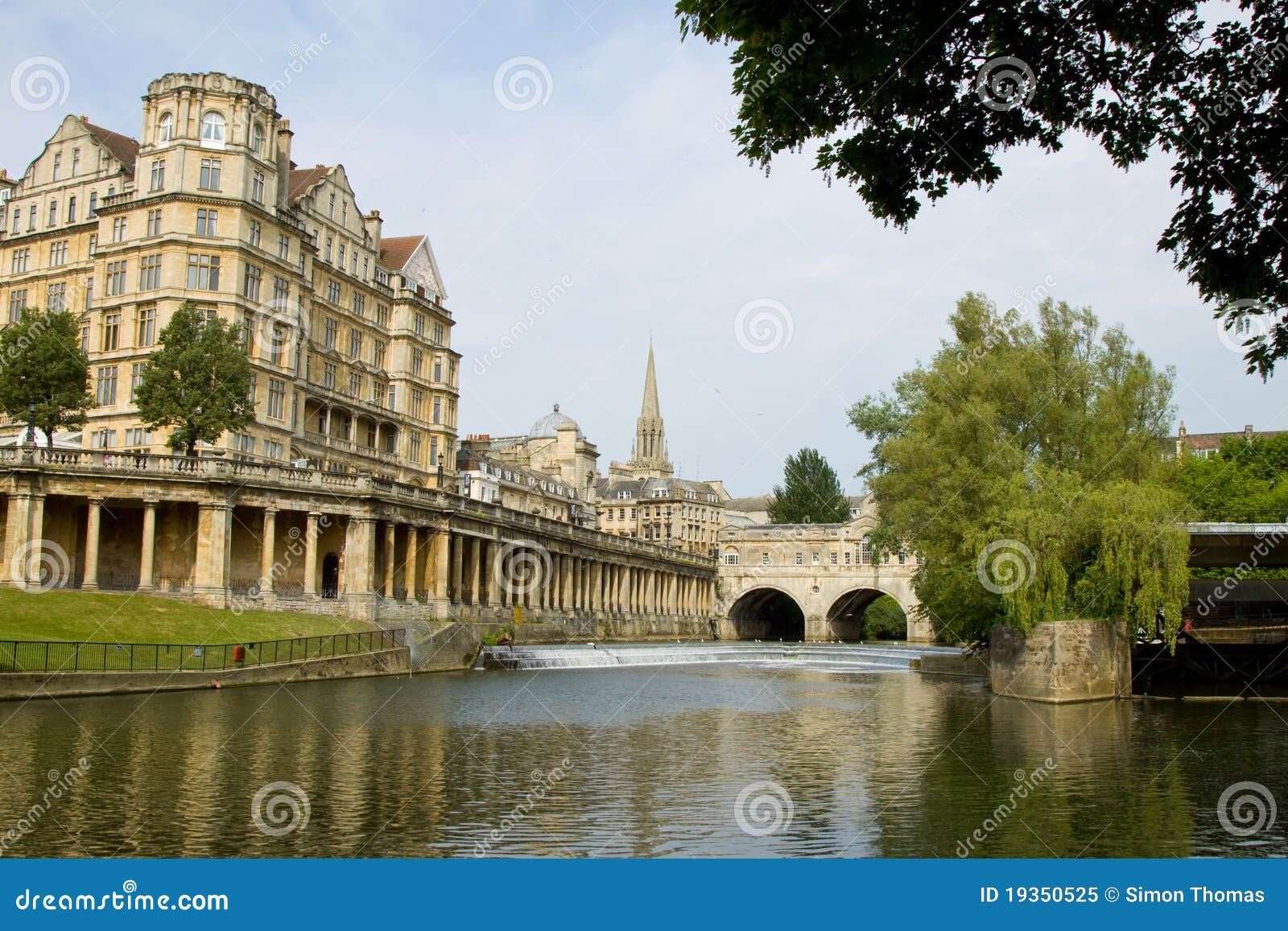 Pultney Bridge Bath England Stock Image - Image of empire, pultney ...