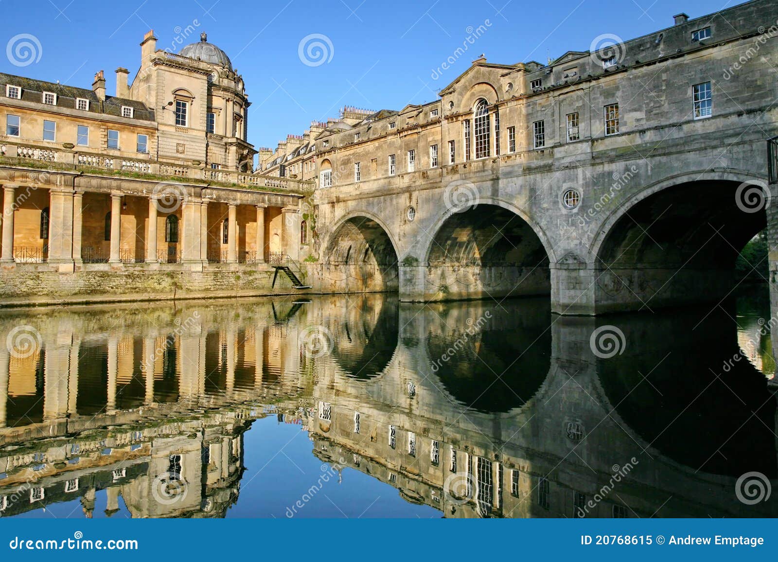 Pulteney Bridge In Bath, Somerset Royalty-Free Stock Photography ...