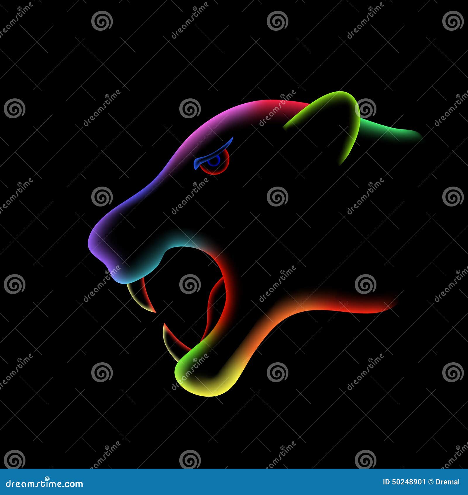 Puma stock vector. Illustration of feline, puma, panther - 50248901