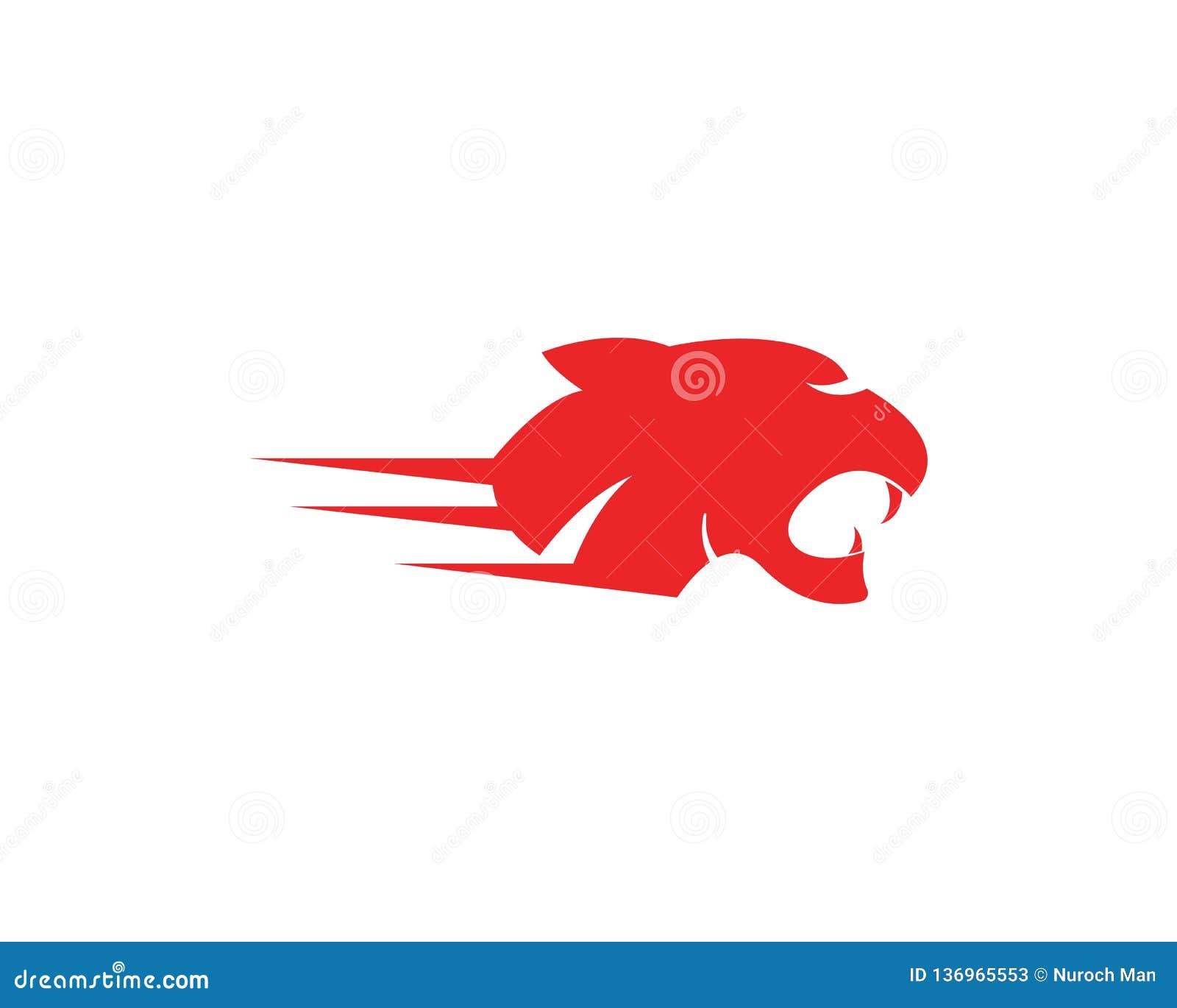 Puma Head Icon Logo Vector Template Stock Vector - Illustration of ...