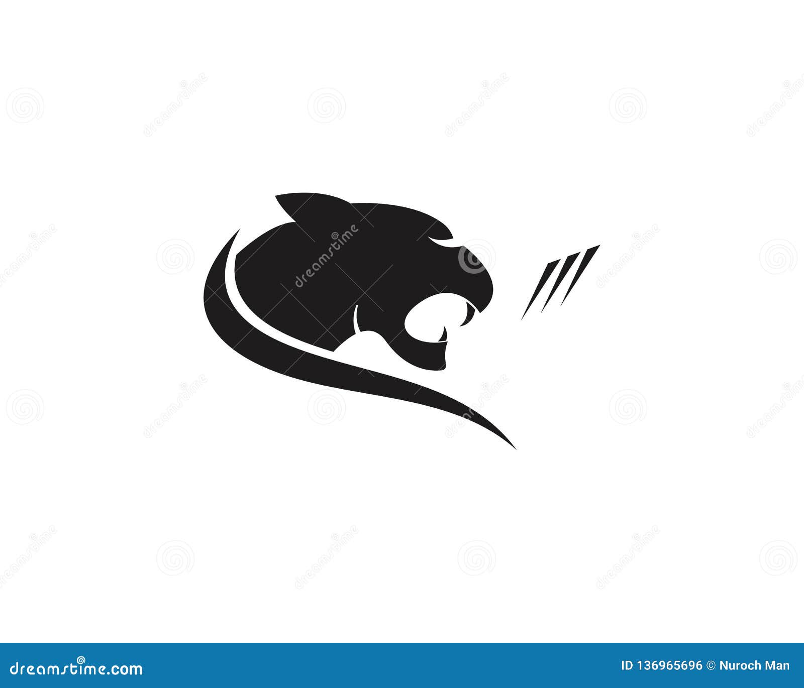 Puma Head Icon Logo Vector Template Stock Illustration - Illustration ...