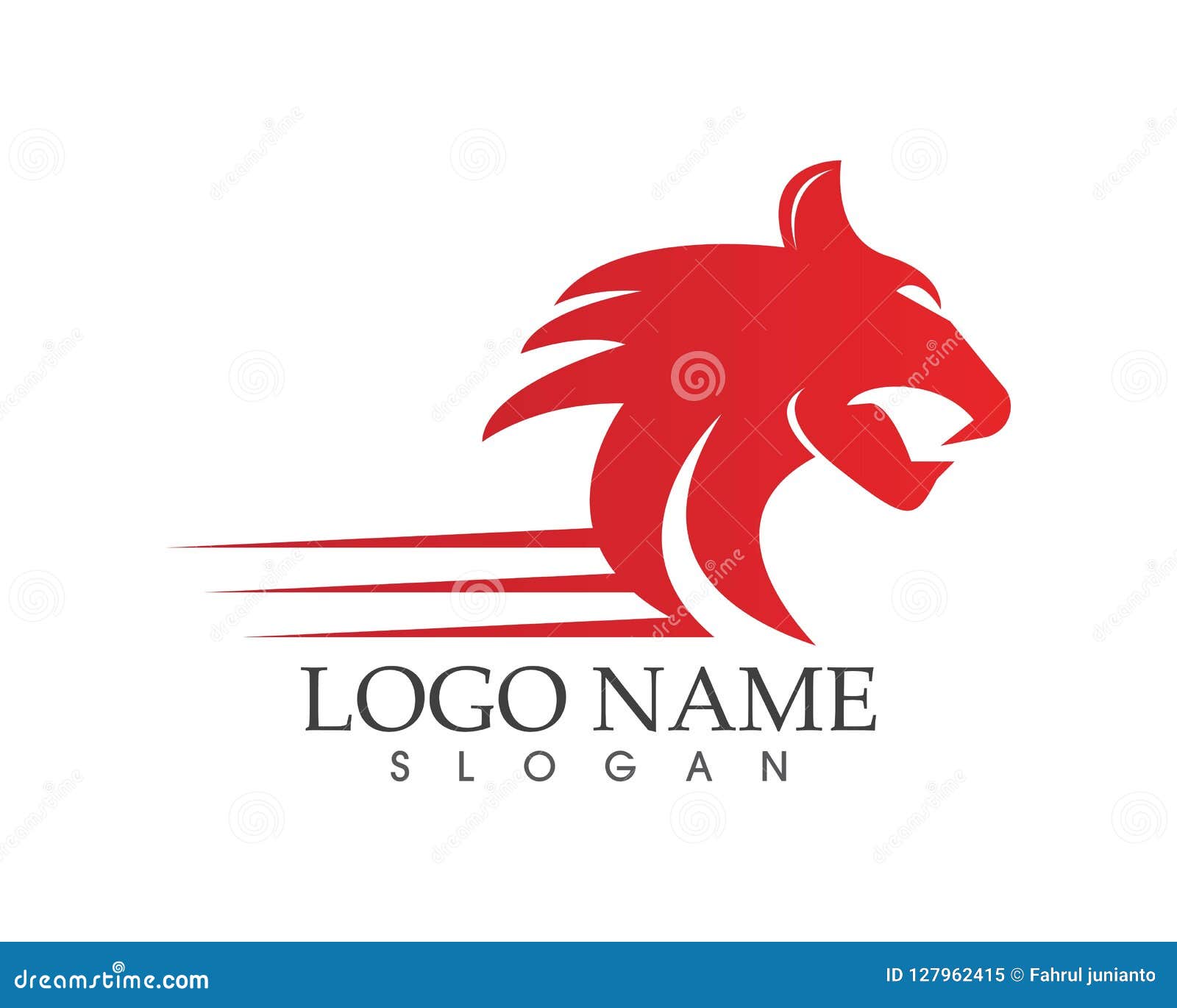 Puma Head Logo Design Vector Illustration Stock Vector - Illustration ...