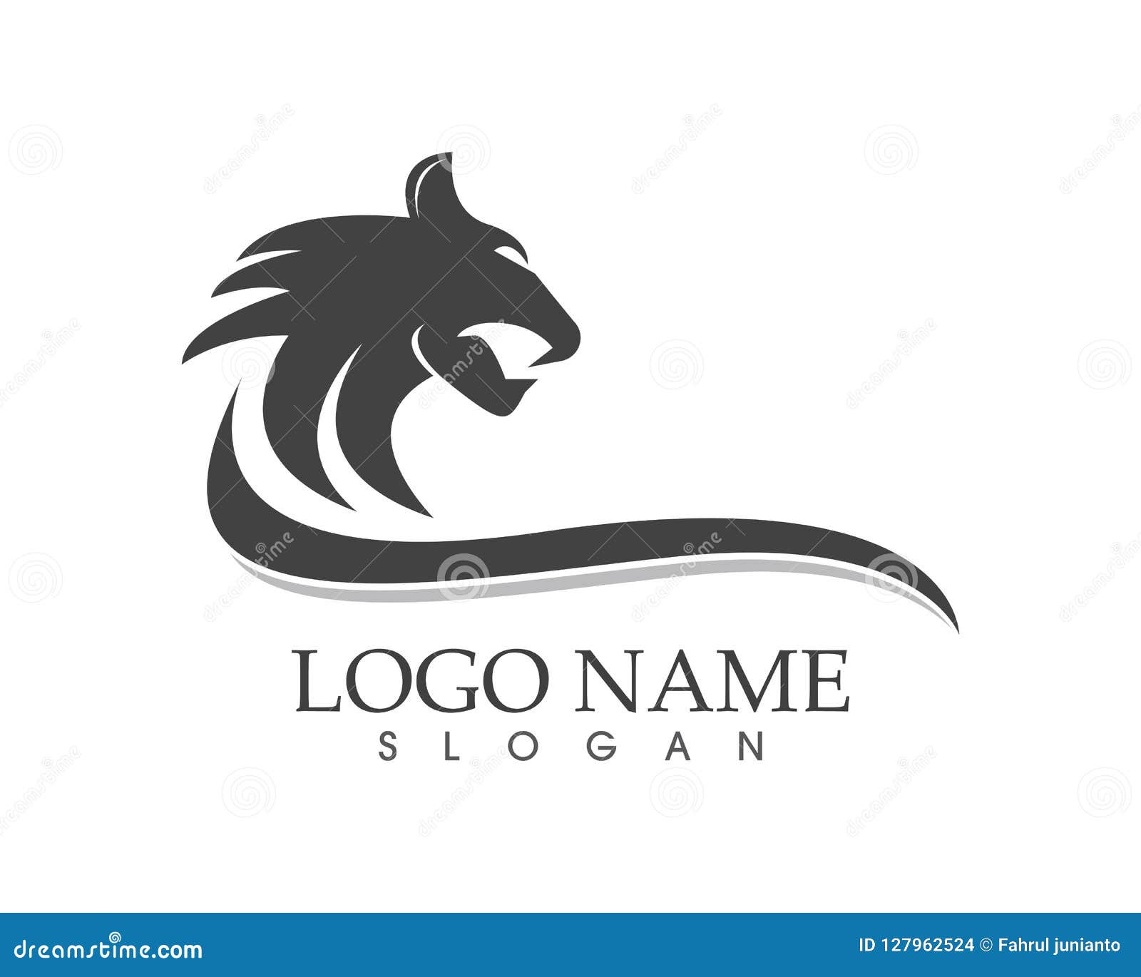 Puma Head Logo Design Vector Illustration Stock Vector - Illustration ...