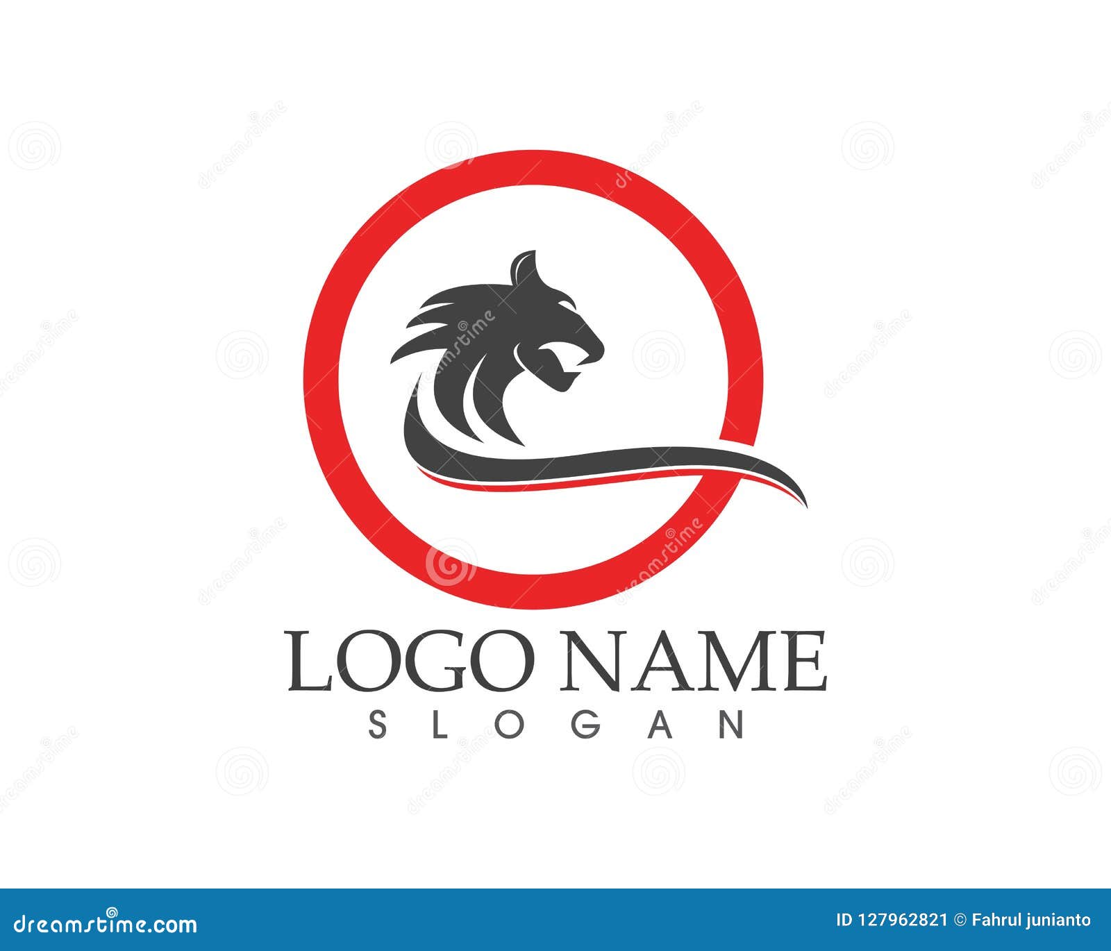 Puma Head Logo Design Vector Illustration Stock Illustration ...