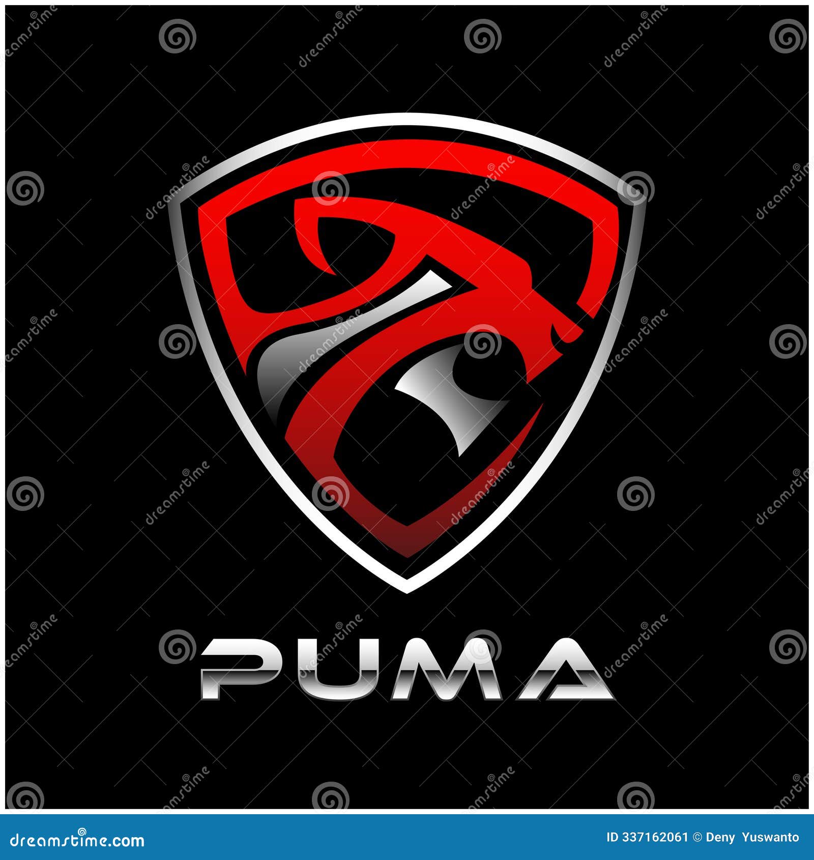 Puma Head Logo Vector Design Template Basic RGB Stock Illustration ...