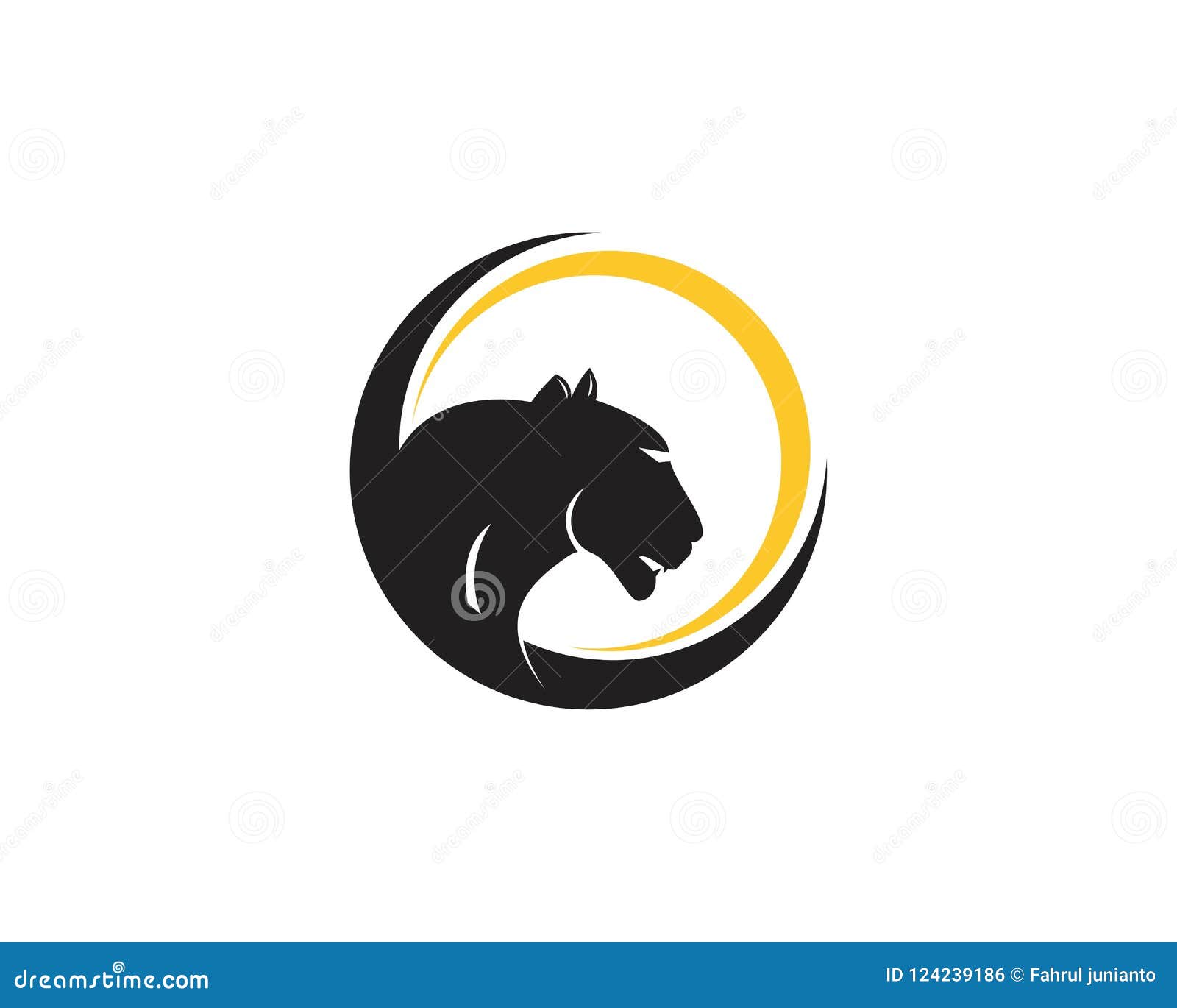 Puma Head Logo Vector Template Stock Vector - Illustration of team ...