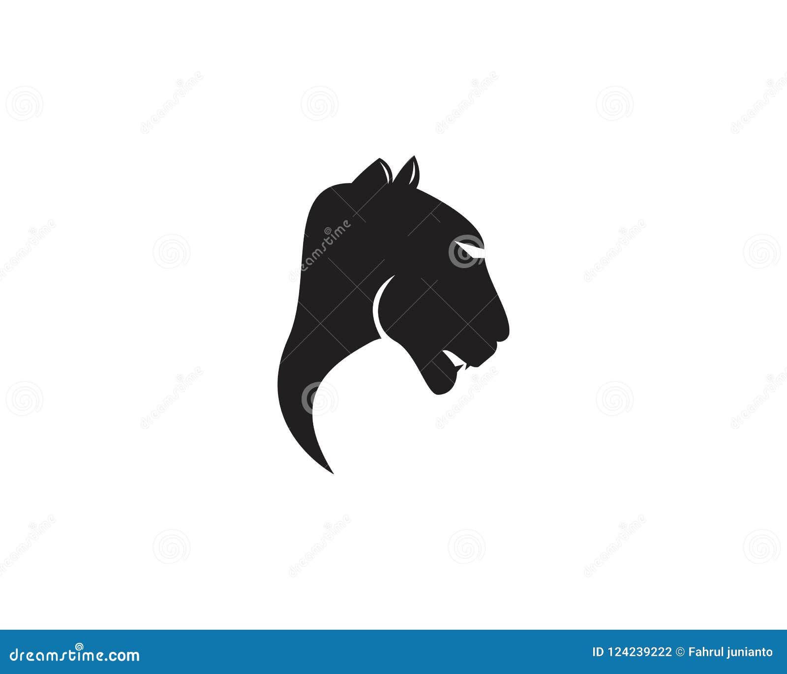 Puma Head Logo Vector Template Stock Vector - Illustration of mascot ...