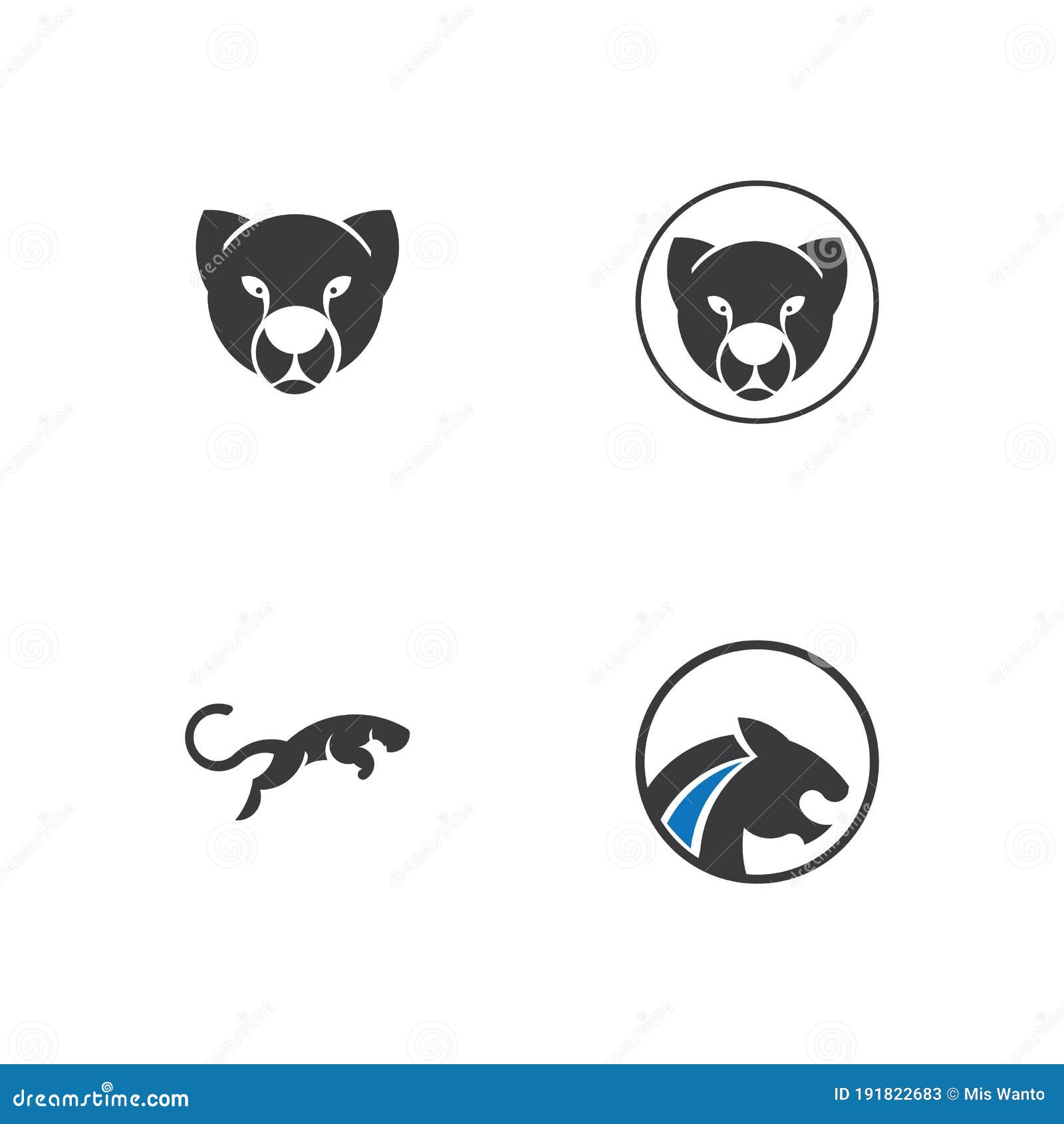 Puma Logo Design Vector Illustration Stock Vector - Illustration of ...