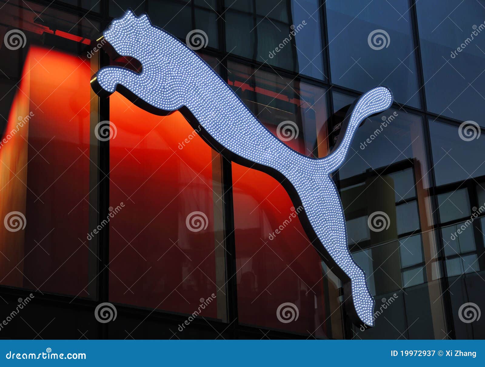 Zig Zag Man Logo On A Neon Sign Editorial Photo | CartoonDealer.com ...