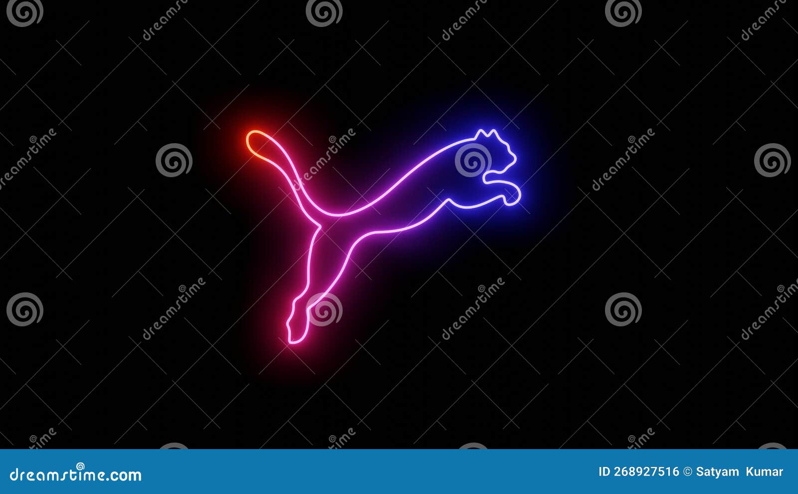 Puma Logo in Neon Light Neon Sign Editorial Photo - Illustration of ...