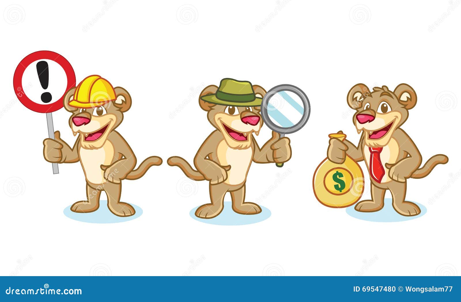 Puma Sign Cartoon Vector | CartoonDealer.com #14275871