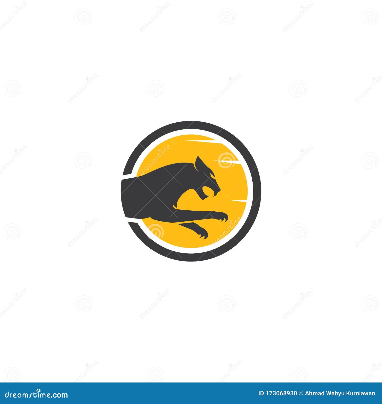 Puma,panther,tiger or Leopard Logo Design Stock Vector - Illustration ...