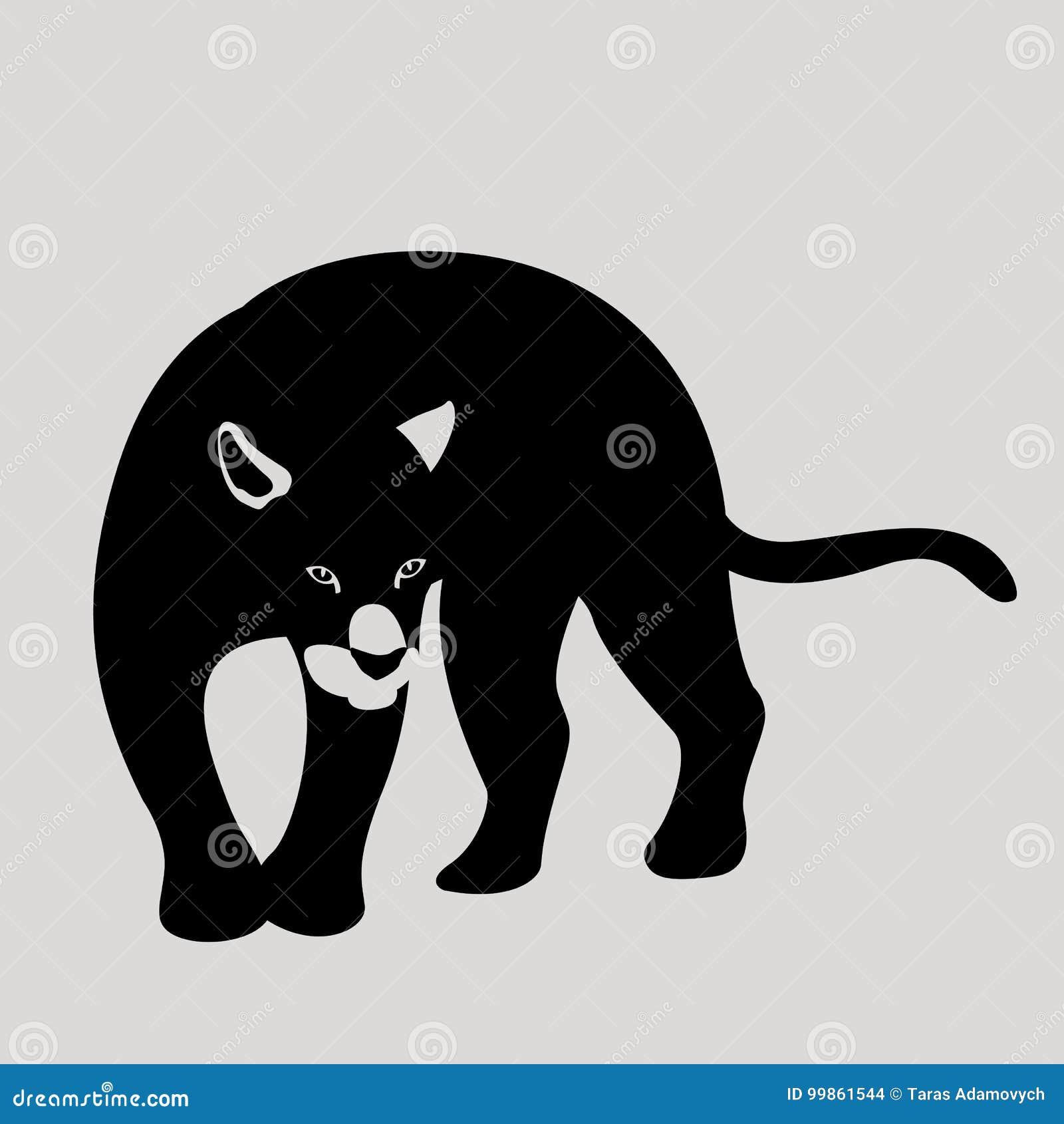 Puma Vector Illustration Profile Stock Vector - Illustration of ...