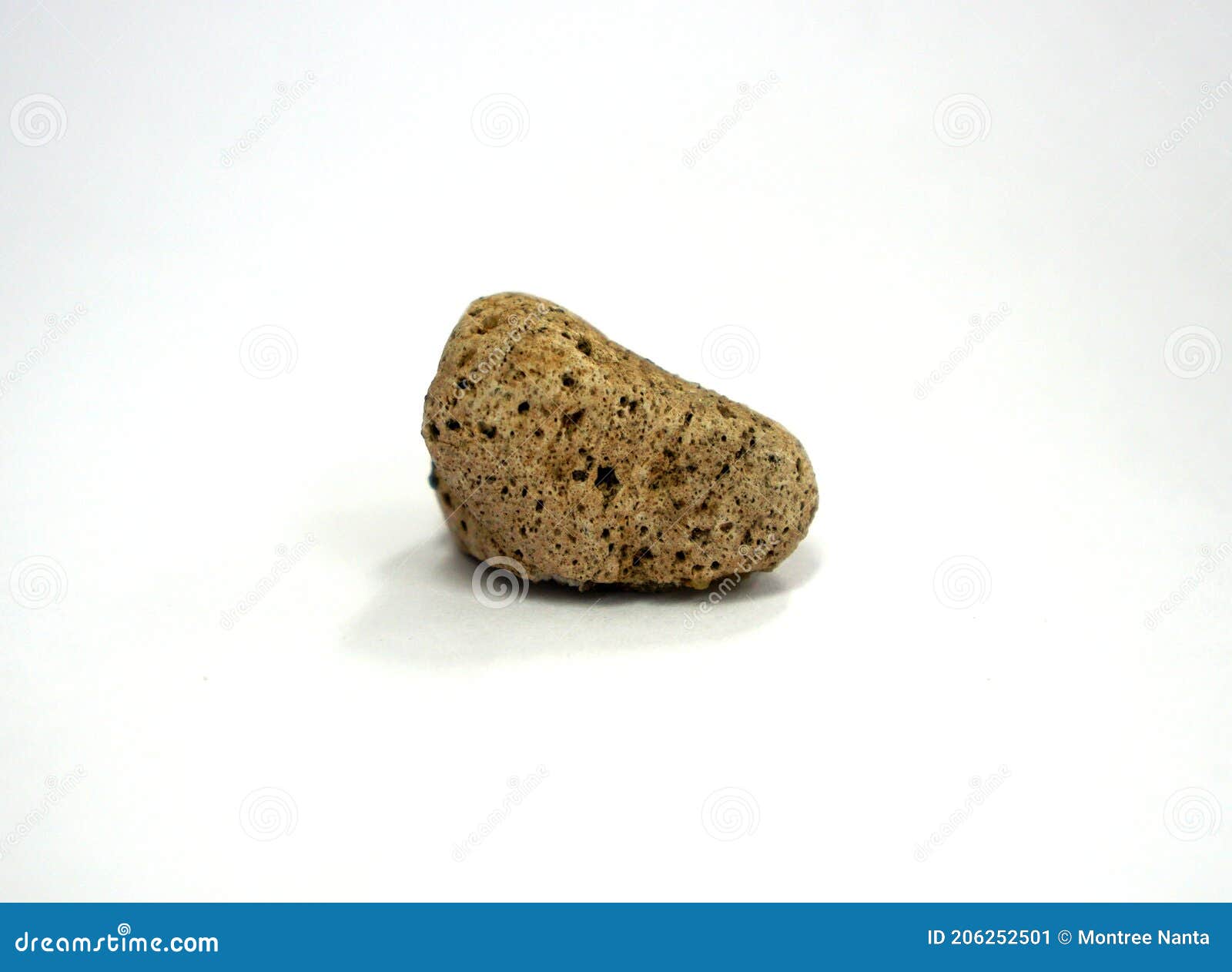 Pumice Rock Isolated on White Background. Stock Image - Image of white ...