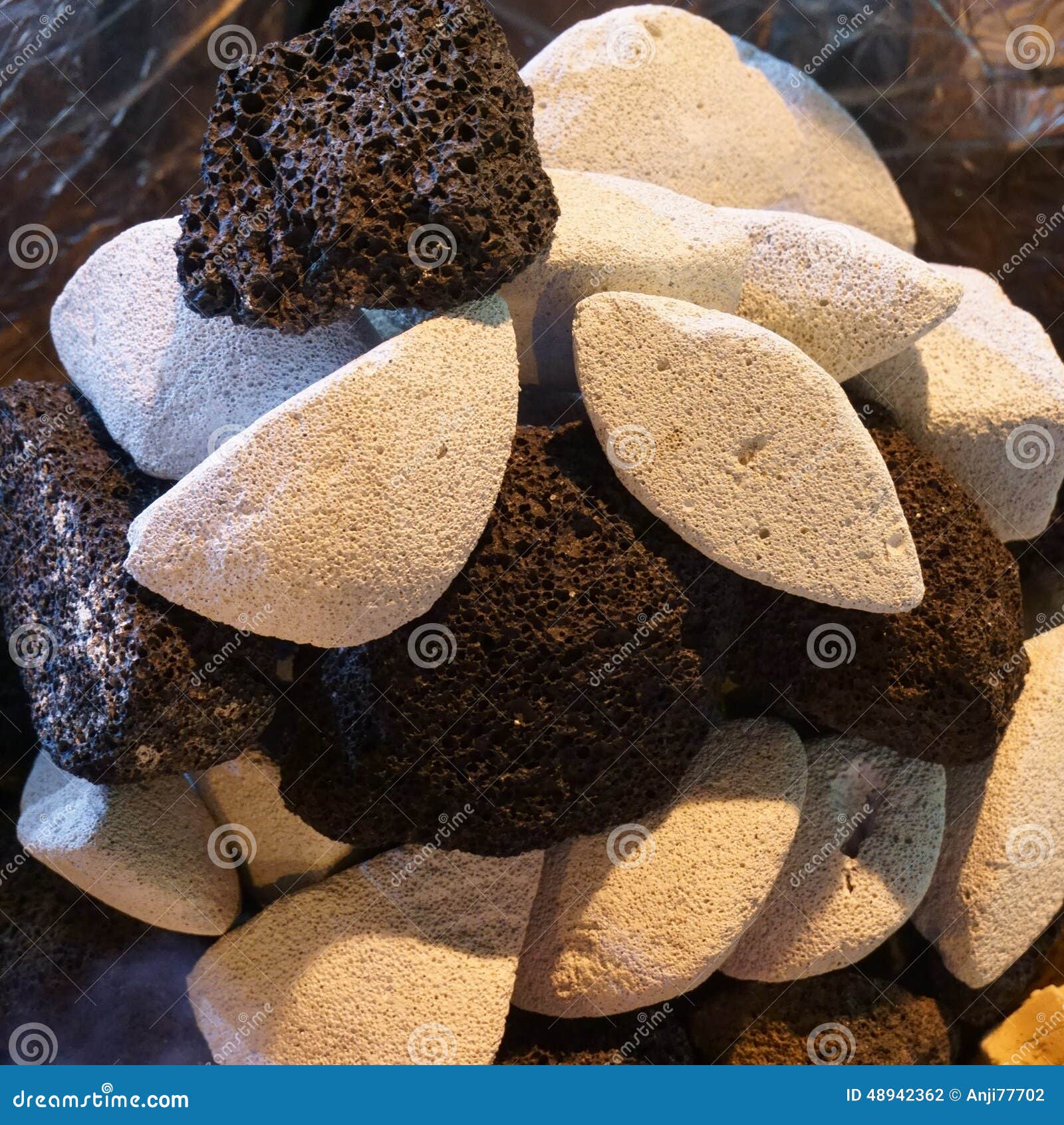 Pumice stone stock photo. Image of medicine, porous, uneven - 48942362