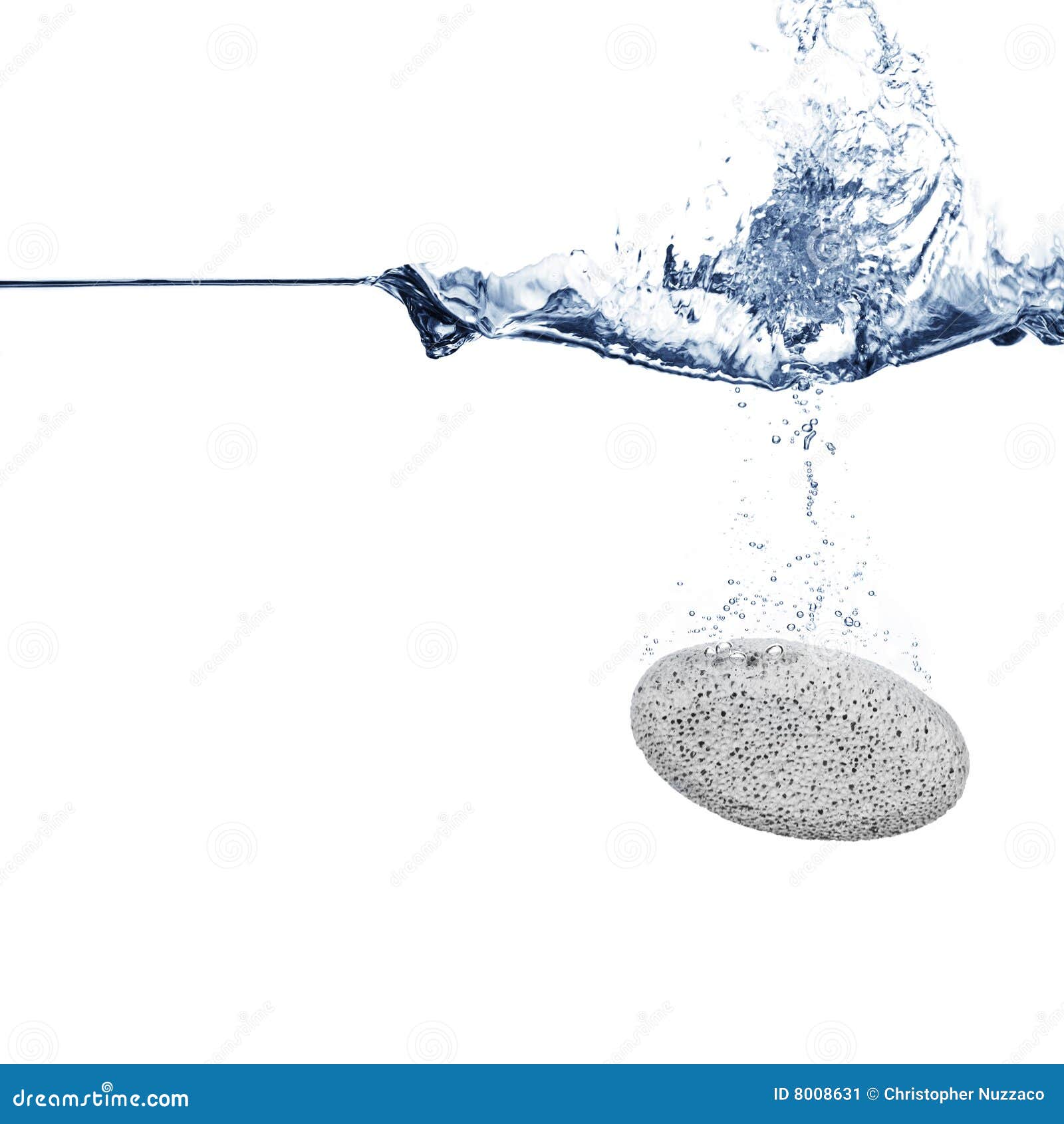 Pumice Stone On Light Blue Background, Top View Royalty-Free Stock ...