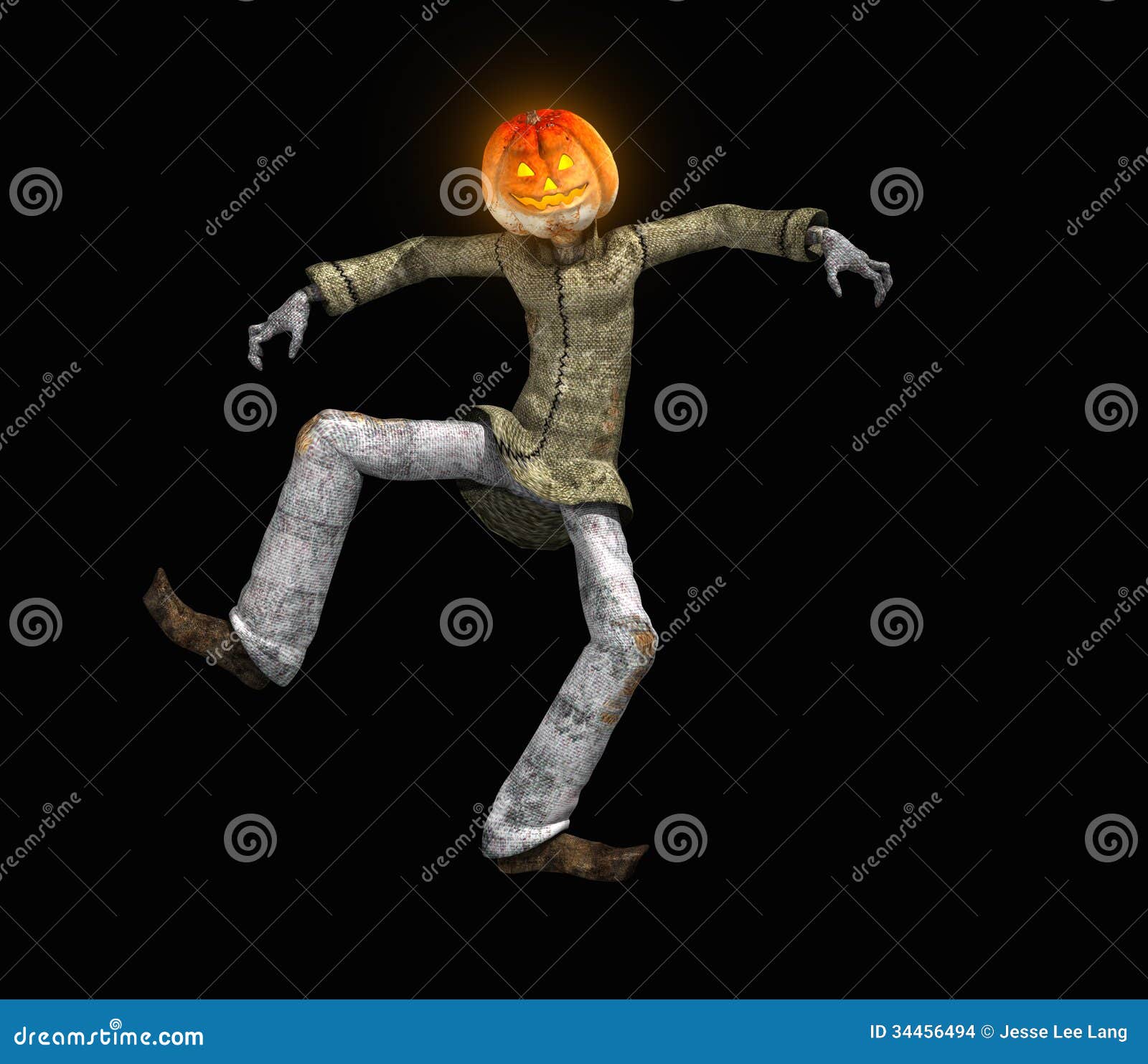 Pumkin man stock illustration. Illustration of spooky - 34456494