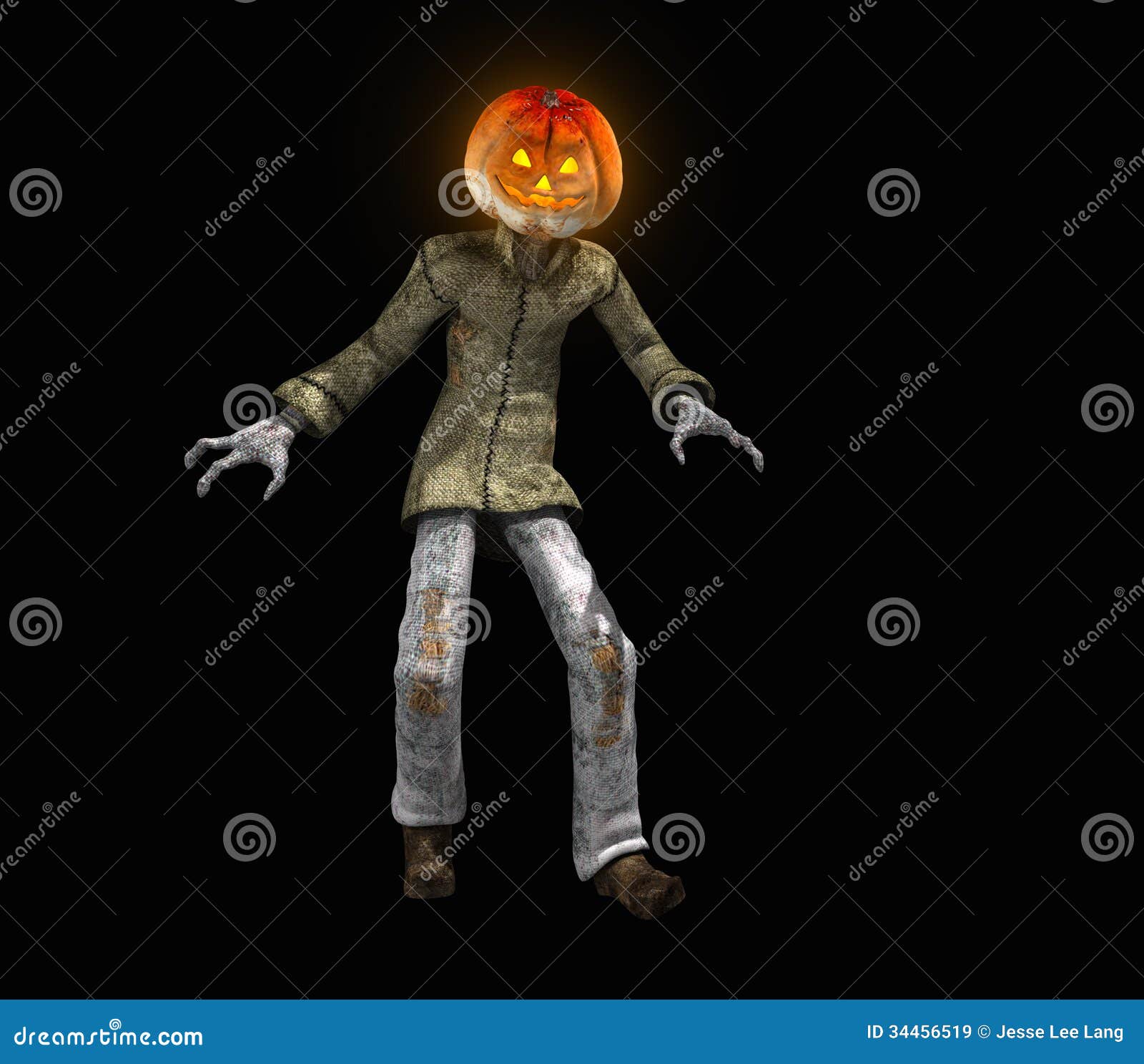 Pumkin man stock illustration. Illustration of spooky - 34456519