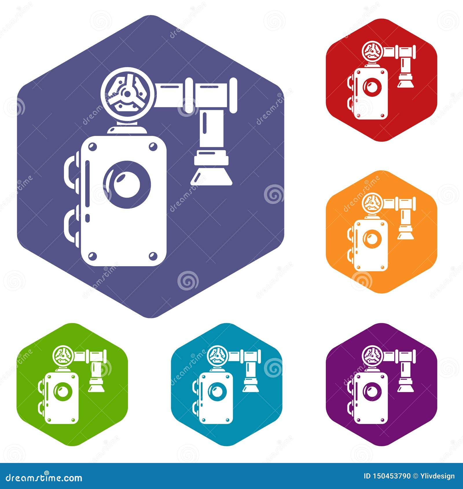 Pump icon, simple style. stock vector. Illustration of indicator ...