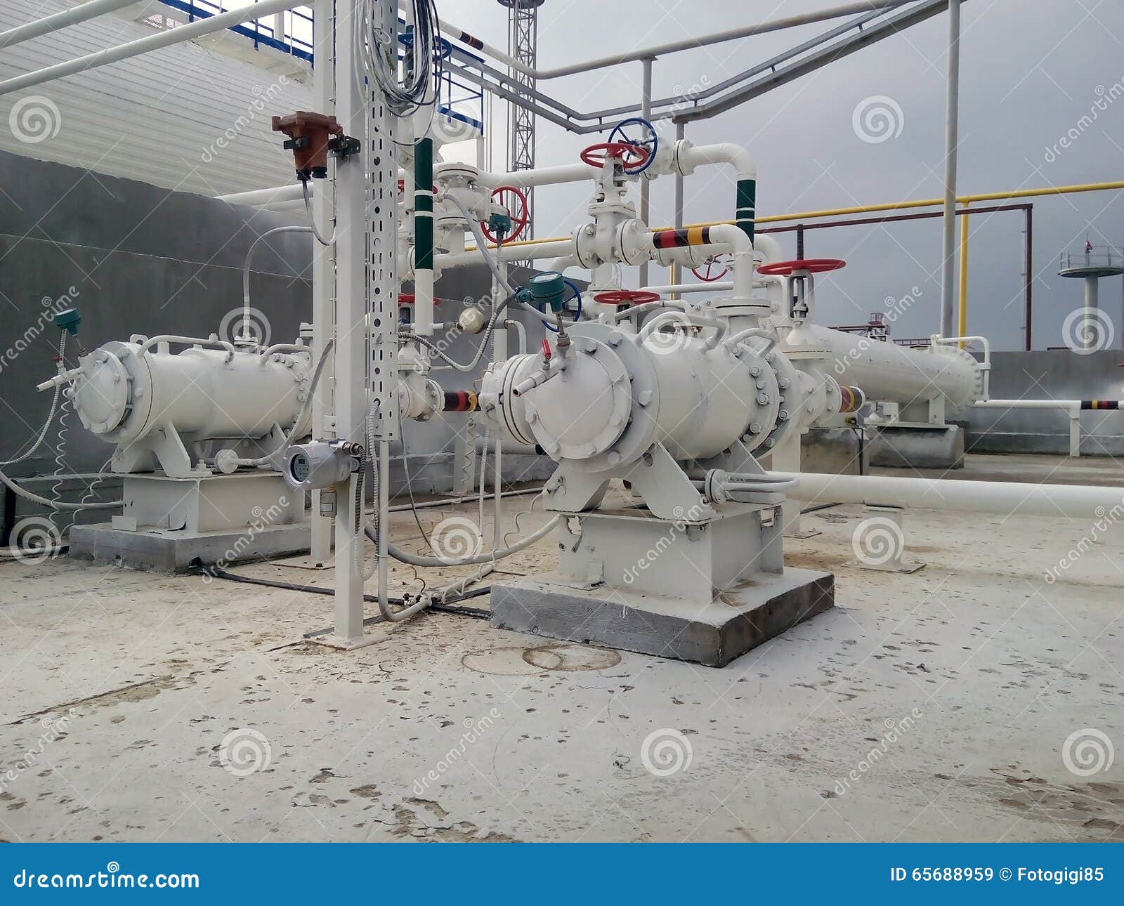 The Pump for Pumping Hot Products of Oil Refining Stock Image - Image ...