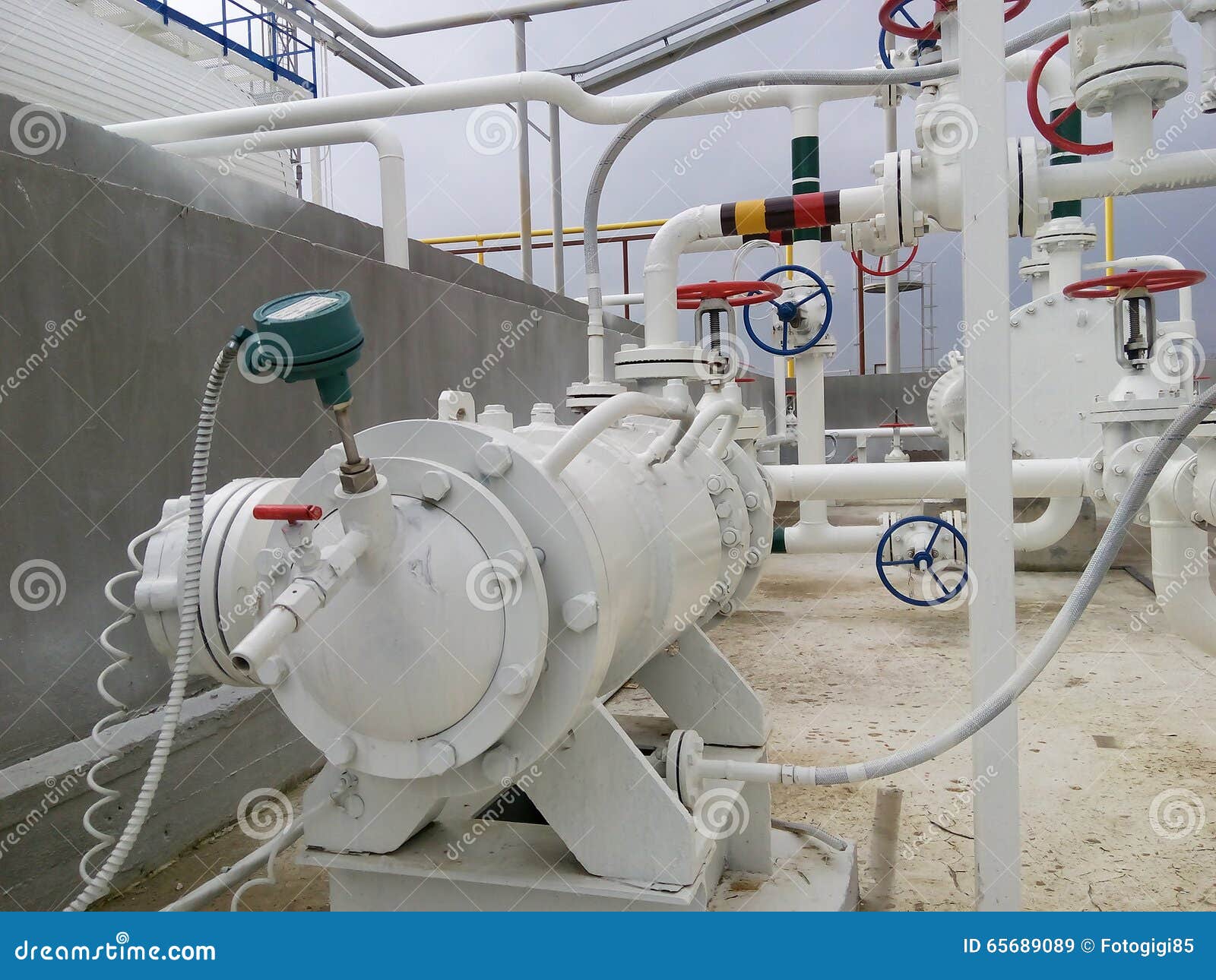 The Pump for Pumping Hot Products of Oil Refining Stock Image - Image ...