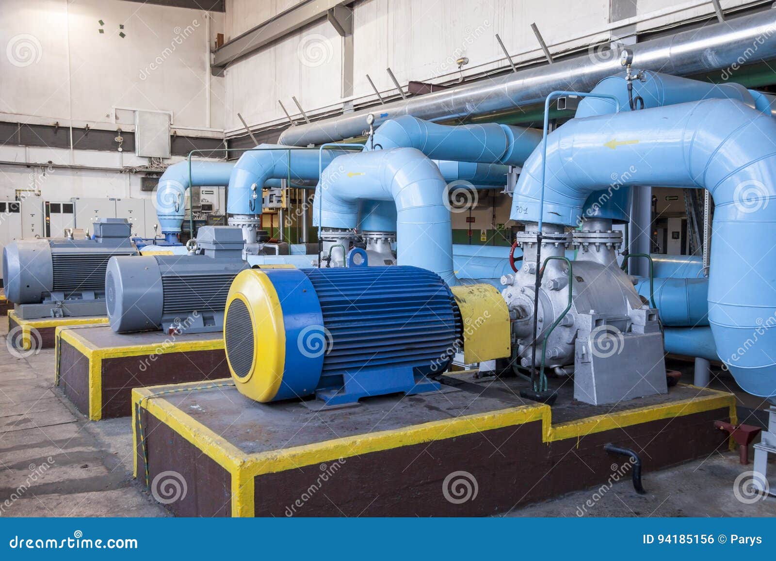 Pump room stock photo. Image of pipelines, room, large - 94185156