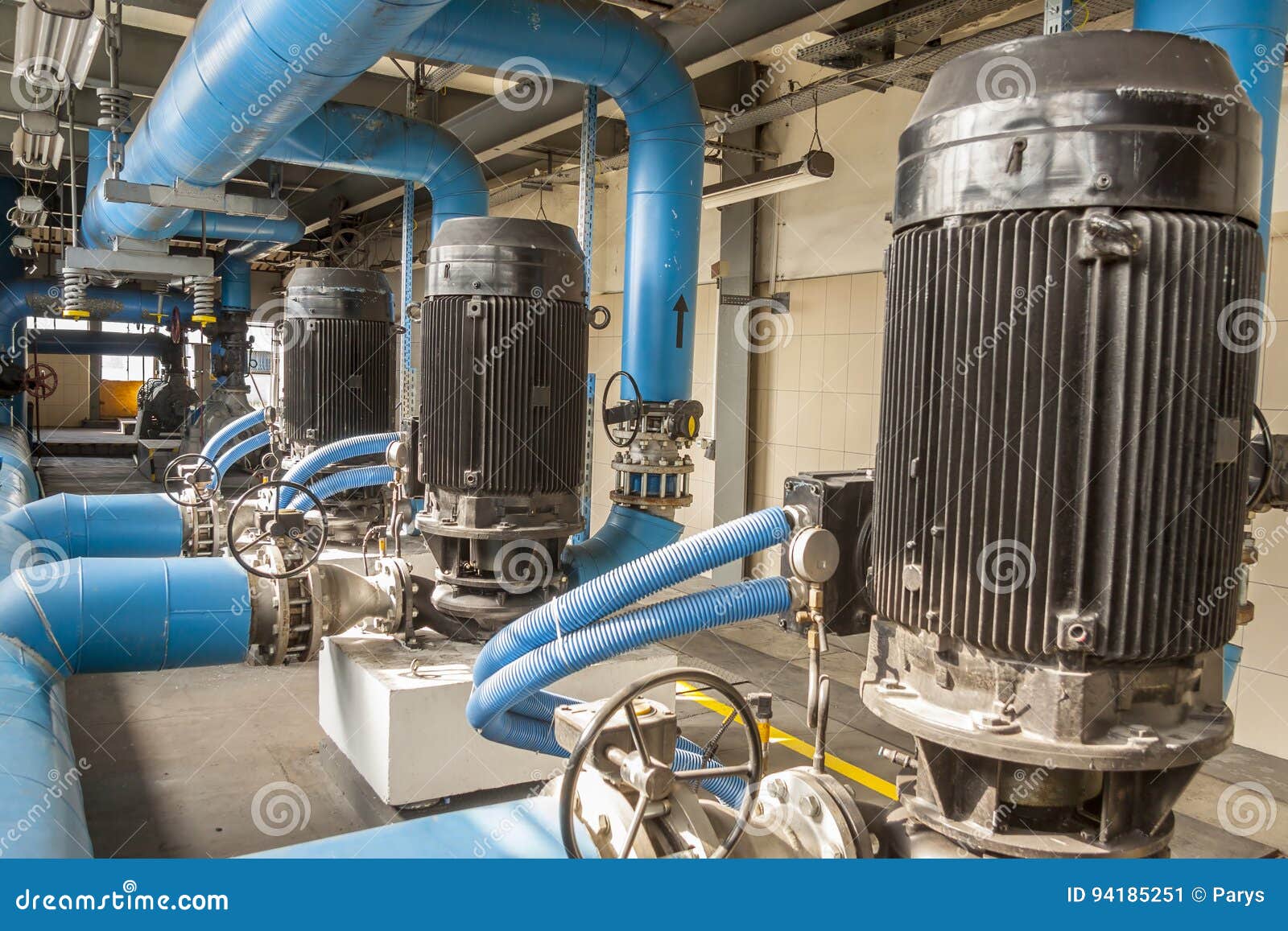 Pump room stock image. Image of electric, polish, transfer - 94185251