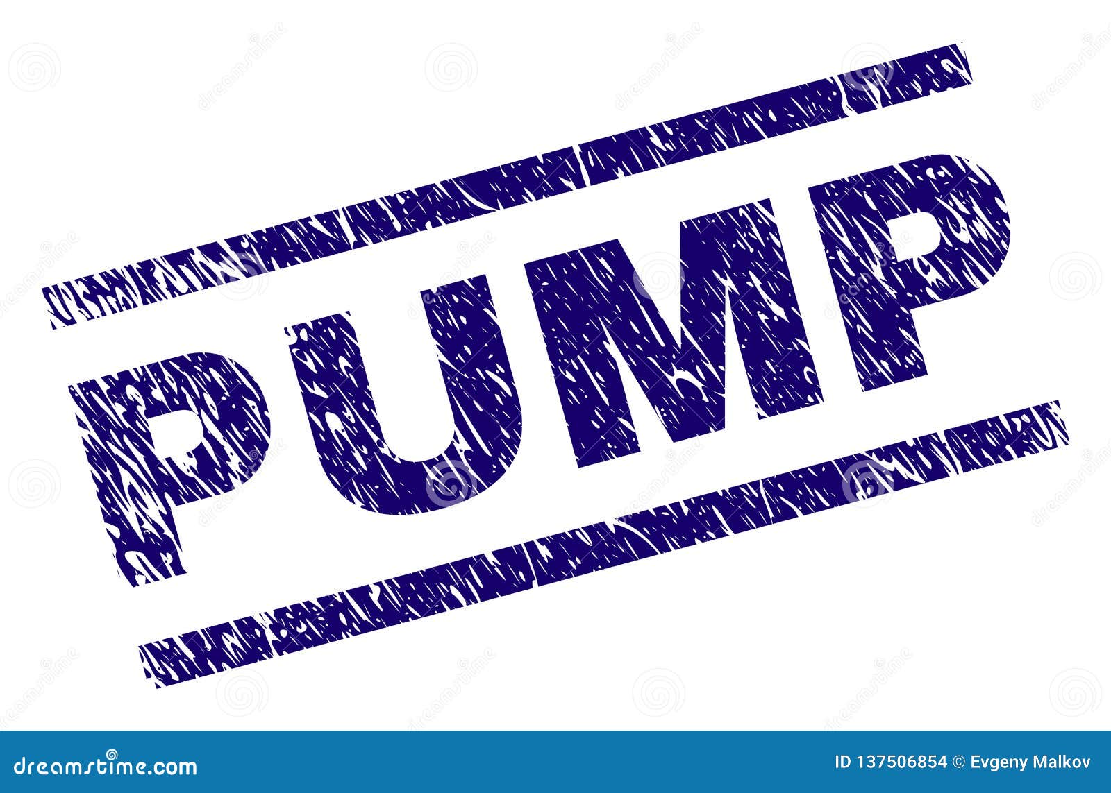 Scratched Textured PUMP Stamp Seal Stock Vector - Illustration of ...
