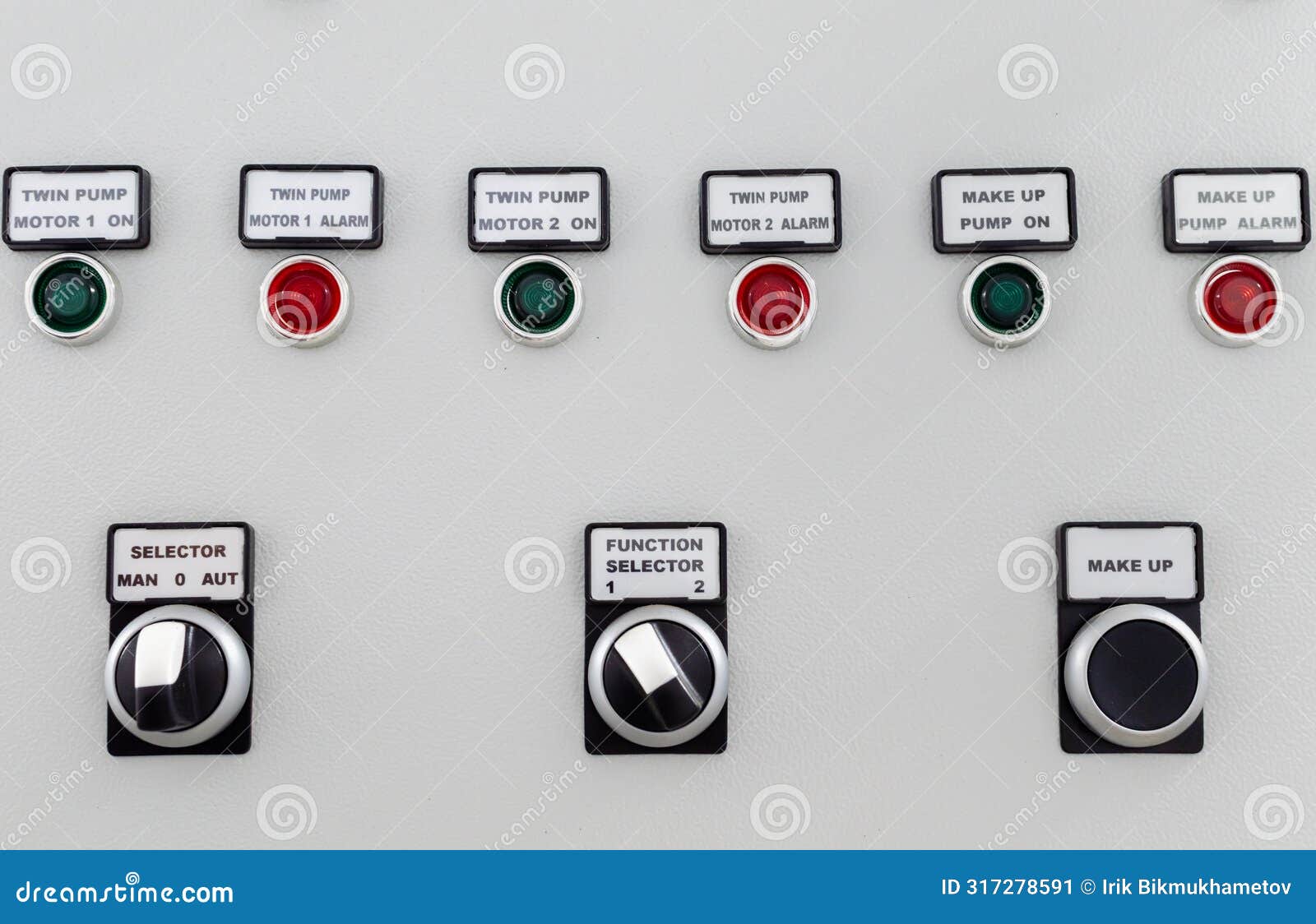 Pump station control panel stock image. Image of fuel - 317278591