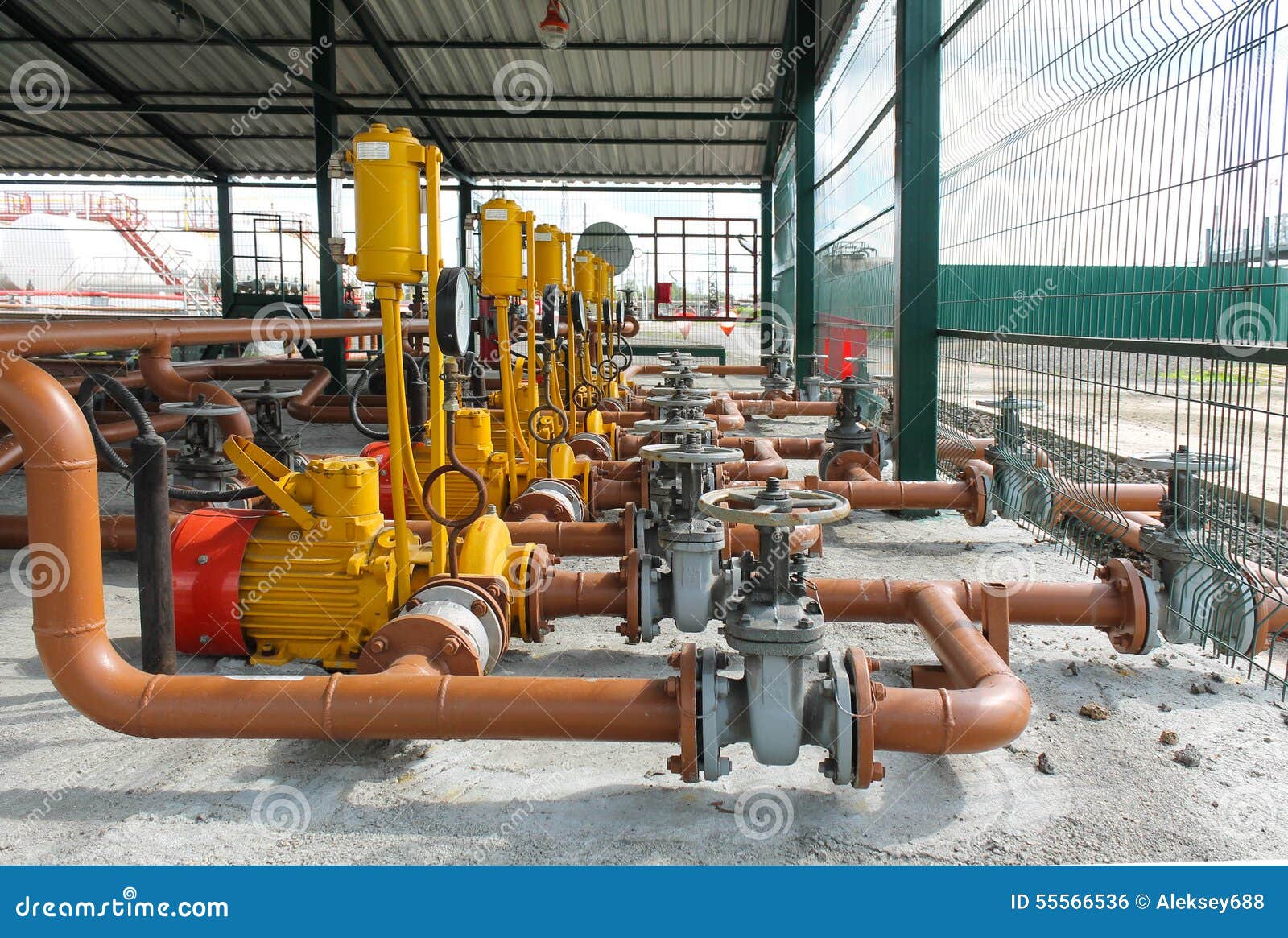 Pump station stock photo. Image of fuel, tank, flammable - 55566536