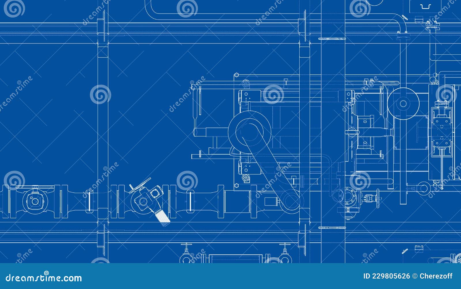 Pump station. Vector stock vector. Illustration of technology - 229805626