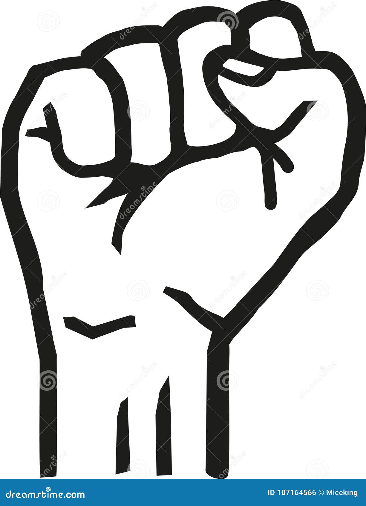 Pumping fist vector stock vector. Illustration of punch - 107164566