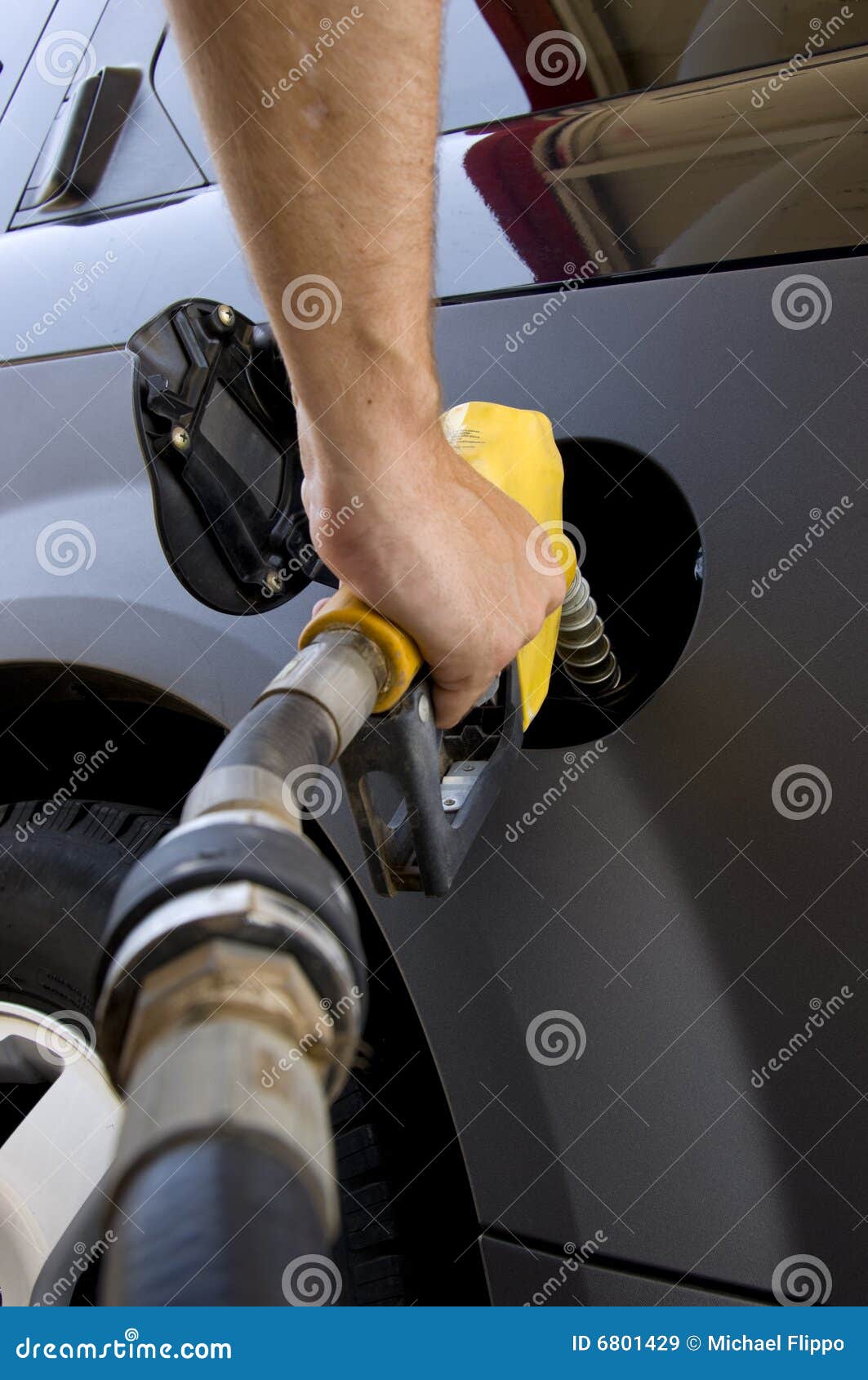 Pumping Gas or Petrol stock image. Image of hand, pump - 6801429