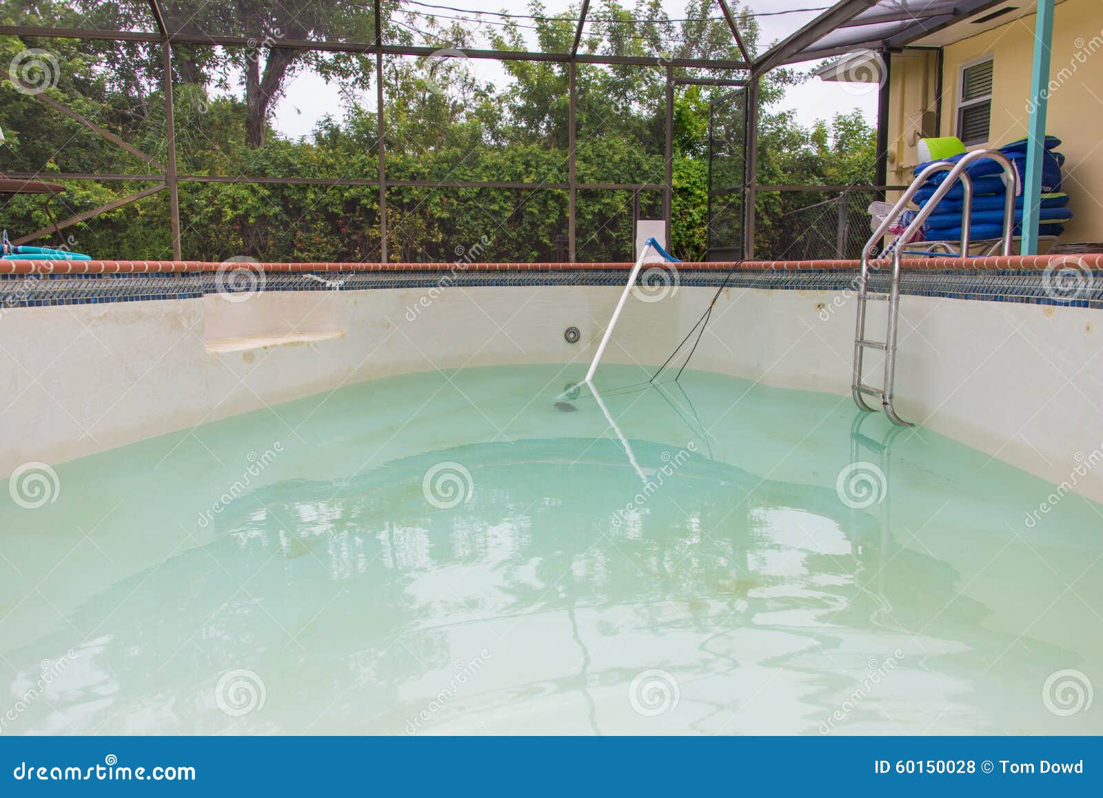 Pumping Out Pool stock photo. Image of concrete, step - 60150028