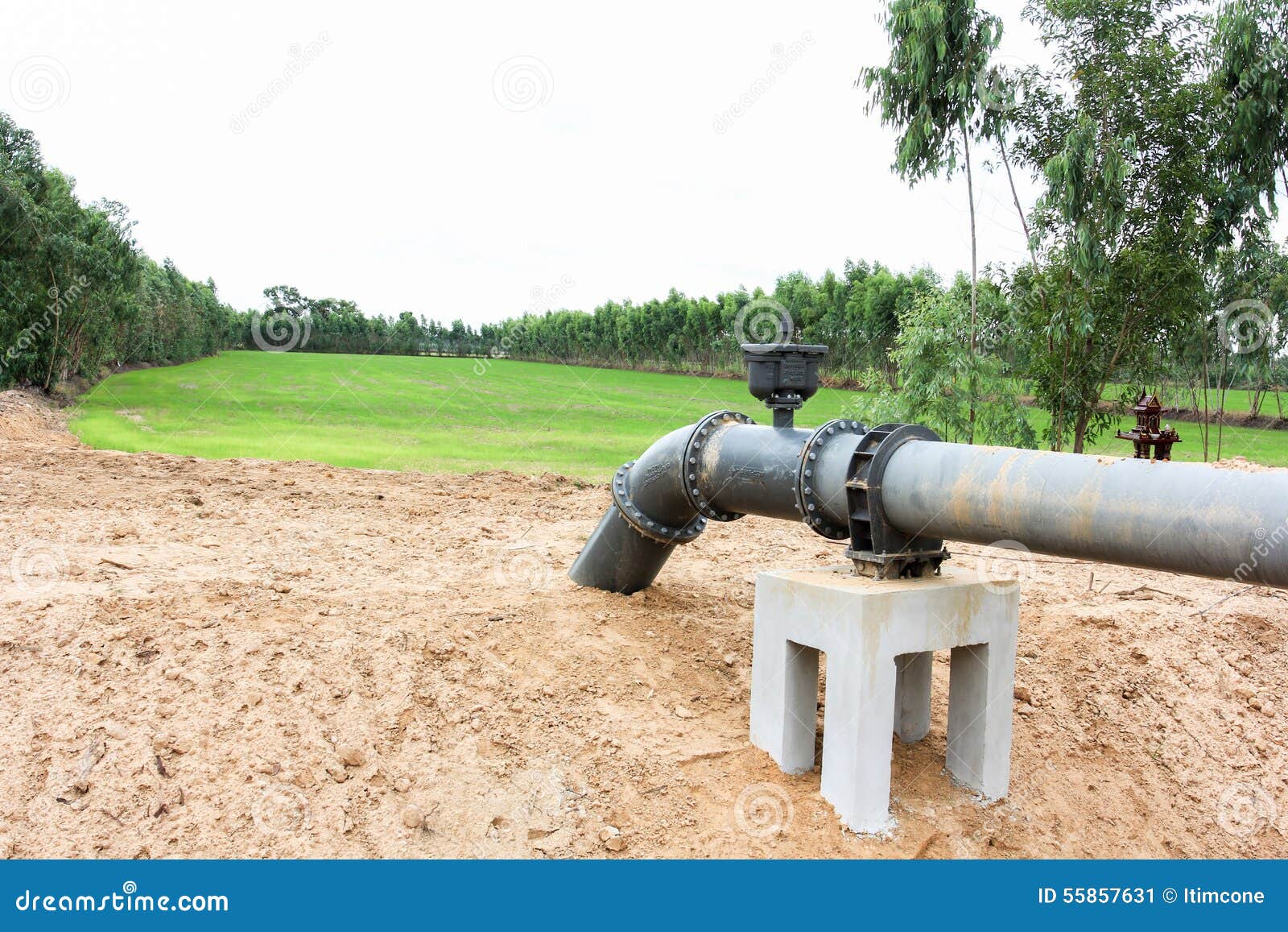 Pumping pipe stock image. Image of building, factory - 55857631