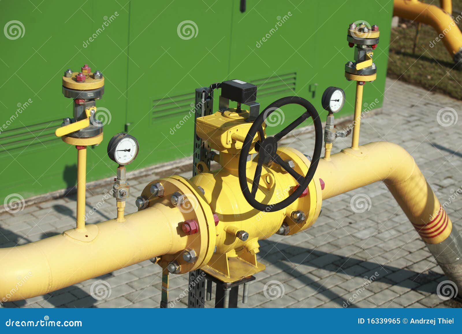 Pumping station stock image. Image of industrial, yellow - 16339965