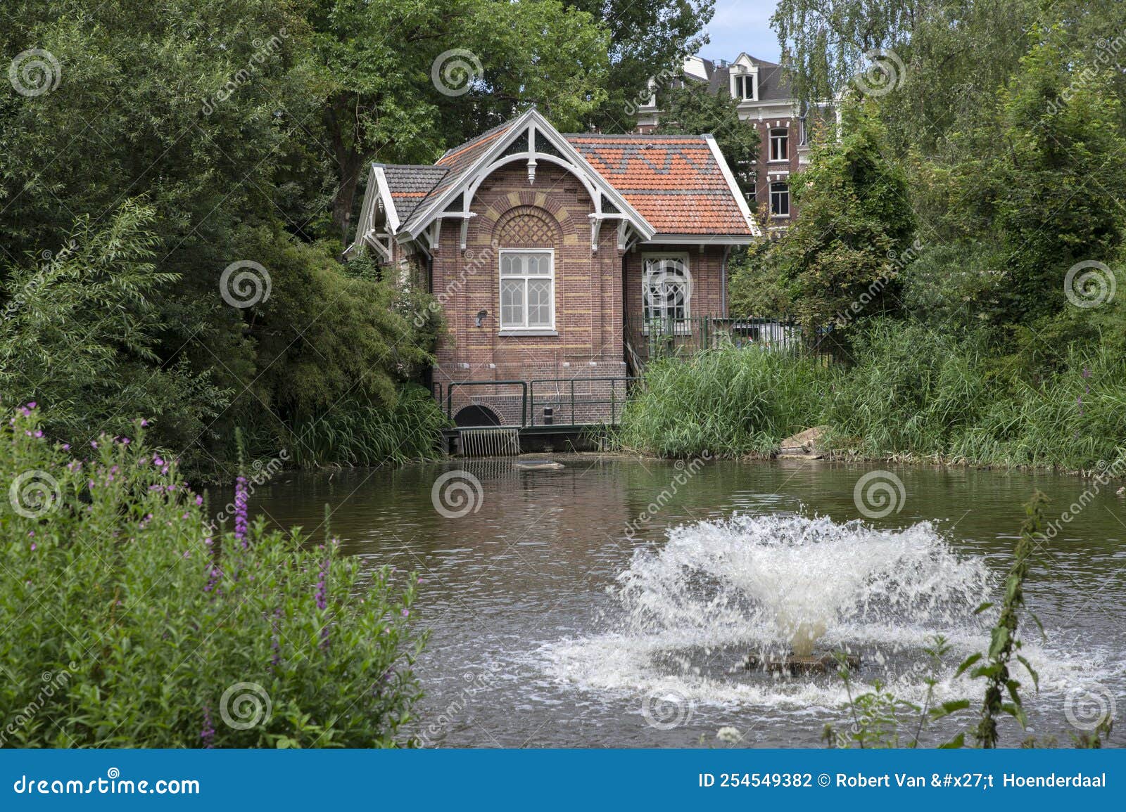 Pumping Station at the Sarphatipark Park at Amsterdam the Netherlands ...