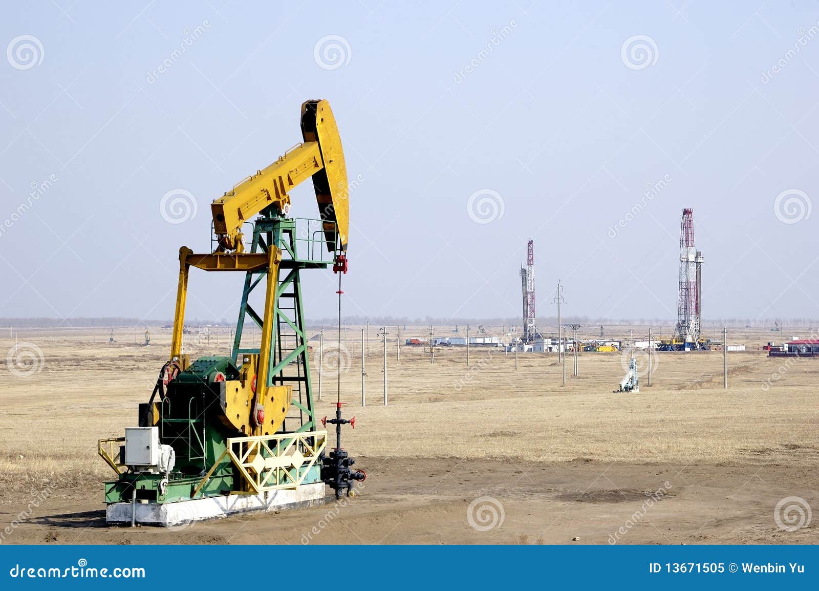 Pumping unit stock image. Image of blue, corporate, fumes - 13671505