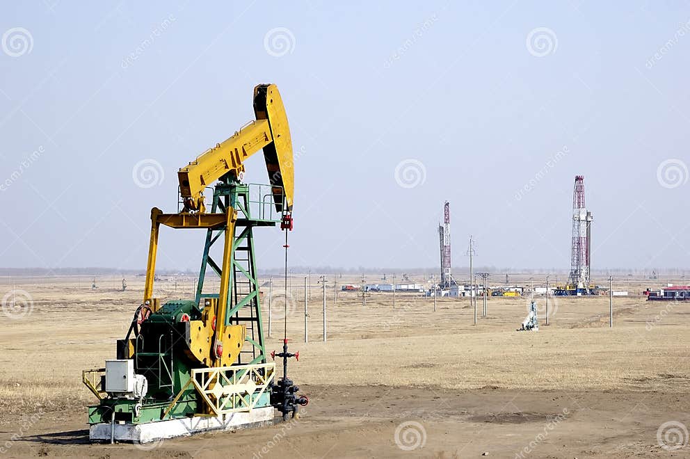 Pumping unit stock image. Image of blue, corporate, fumes - 13671505