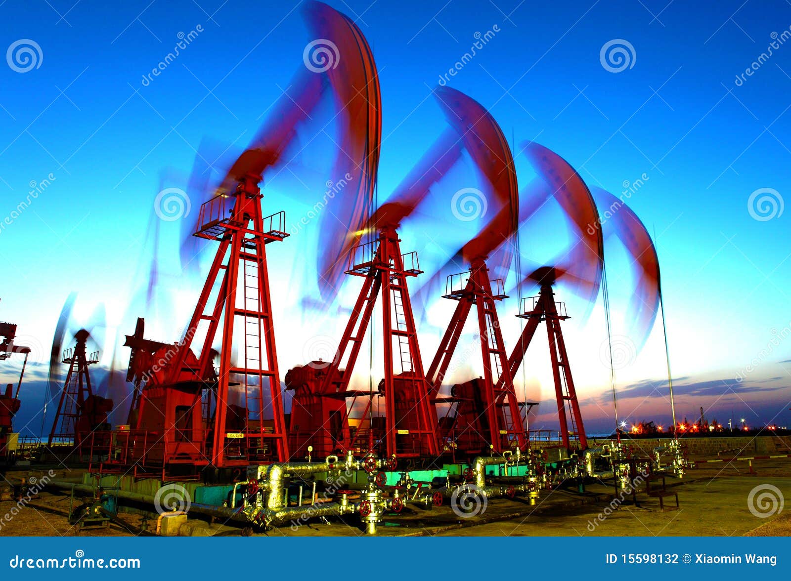 Pumping unit stock photo. Image of refinery, energy, power - 15598132
